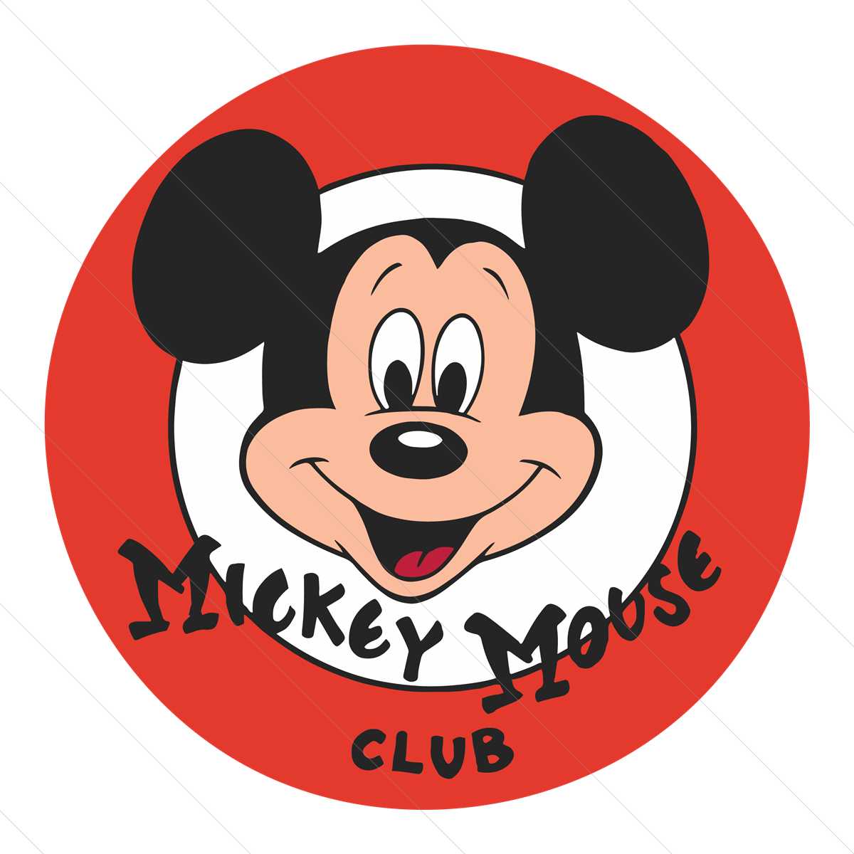 The Mickey Mouse Club Circle Logo SVG Cutting Digital File | Inspire Uplift
