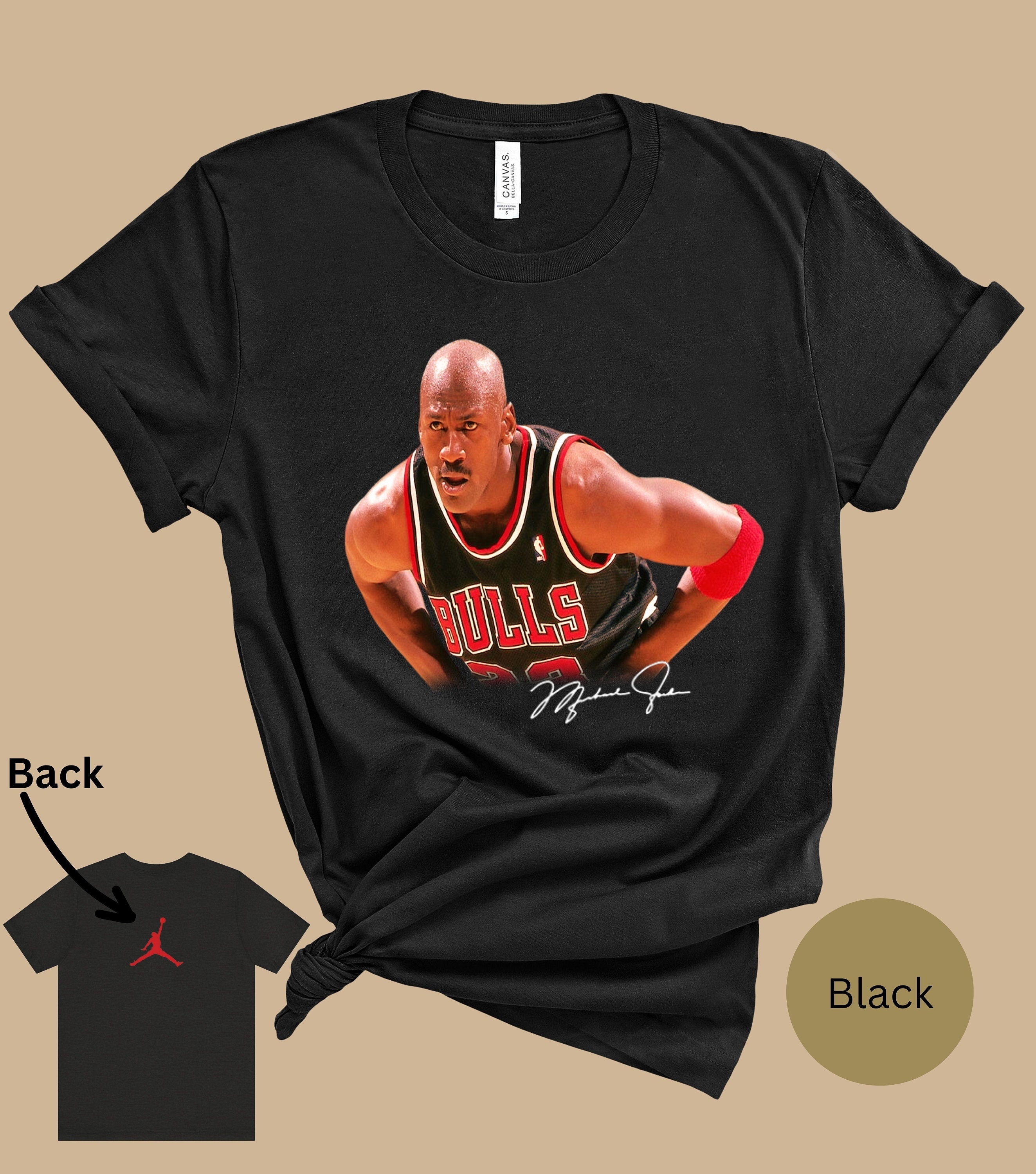 Michael Jordan Defensive Shirt, JumpMan Design on Back T-shi | Inspire ...
