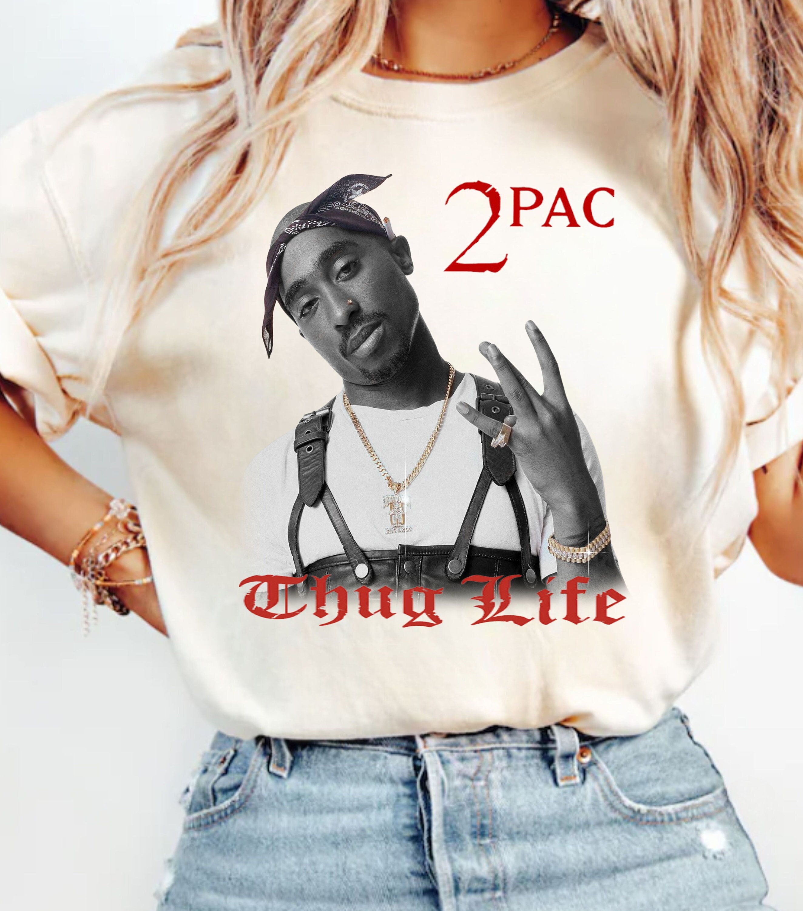 Vintage 90s 2Pac Shakur Shirt, Tupac Thug Life Tstirt Gift, | Inspire ...