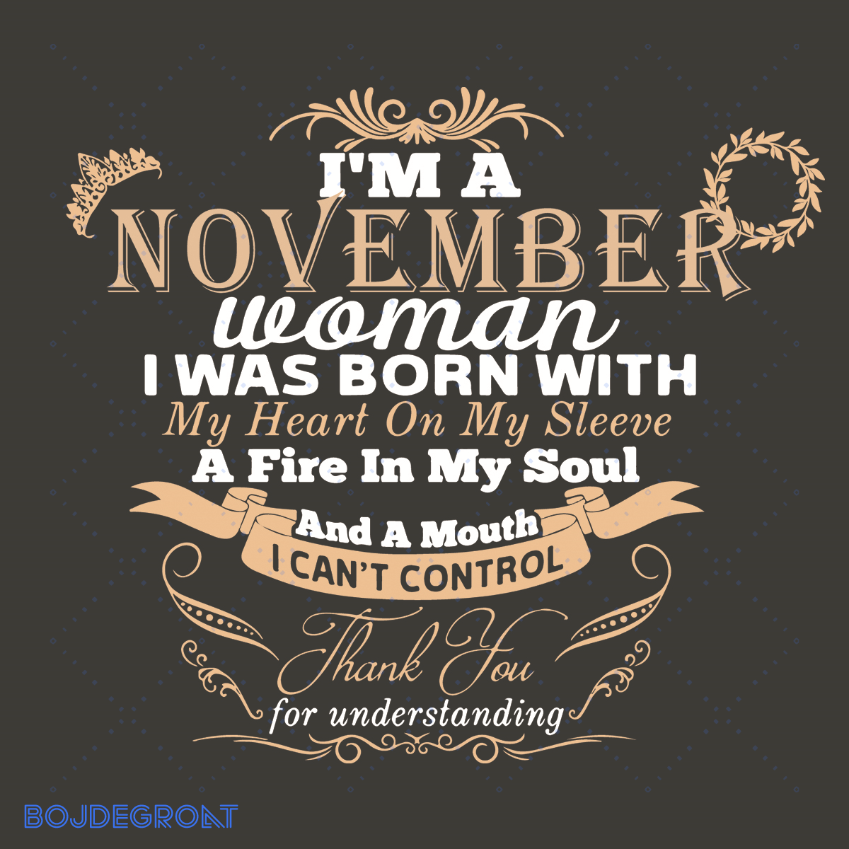 Im An April Woman Was Born With Heart On Sleeve Svg, Birthda | Inspire ...