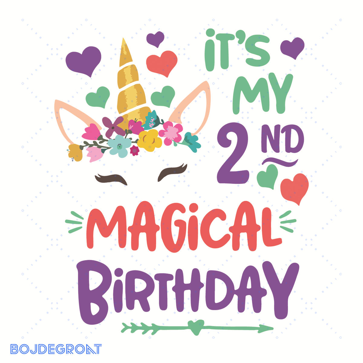 Its My 2nd Magical Birthday Svg, Birthday Svg, DG95 | Inspire Uplift