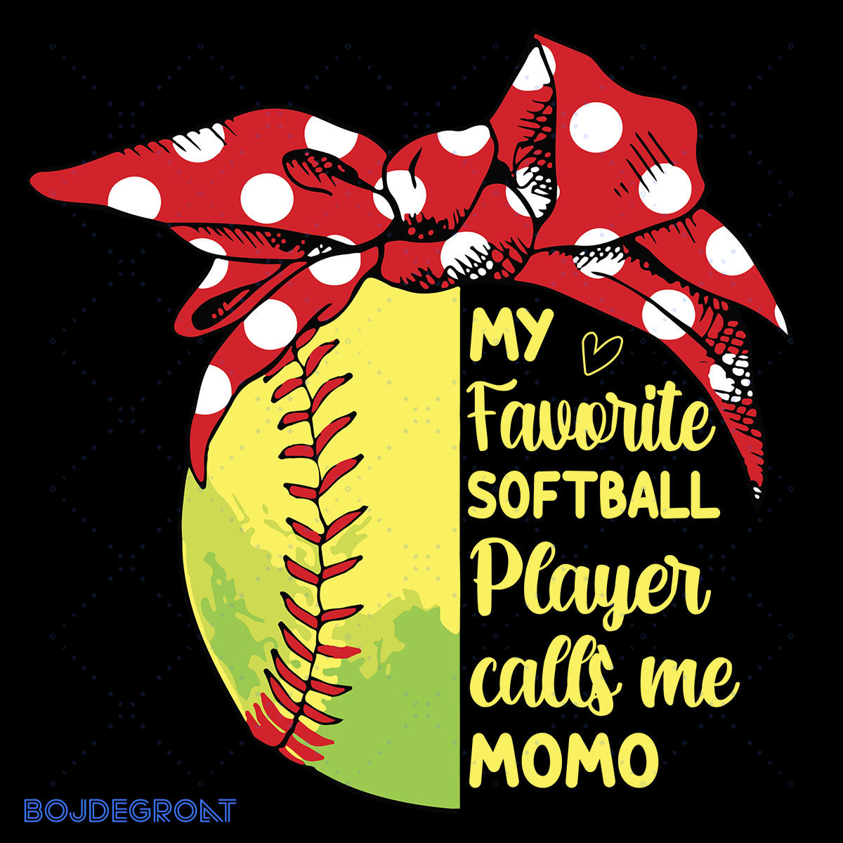 My Favorite Softball Player Calls Me Momo Svg File, Mothers | Inspire ...