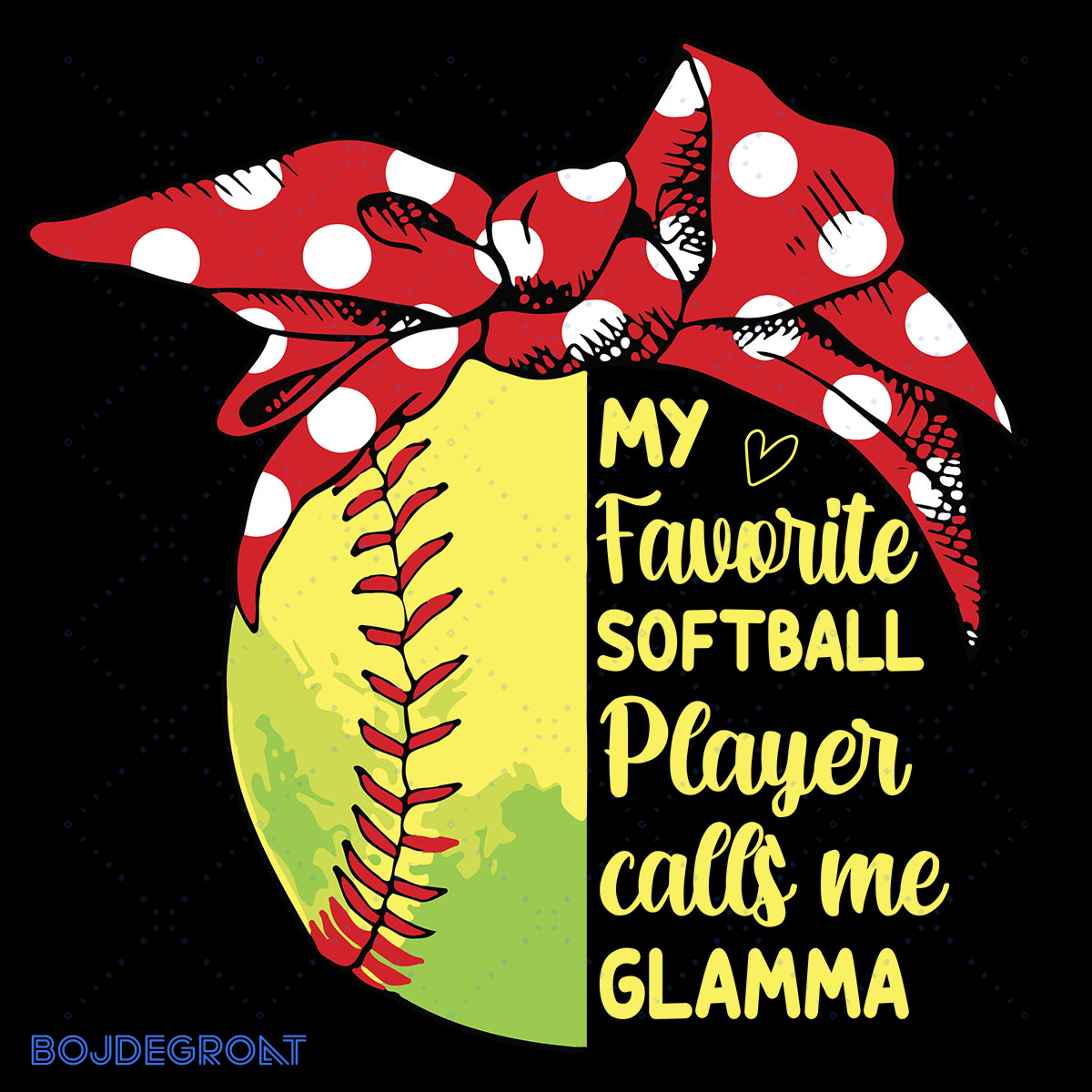My Favorite Softball Player Calls Me Glamma Svg File, Mother | Inspire ...