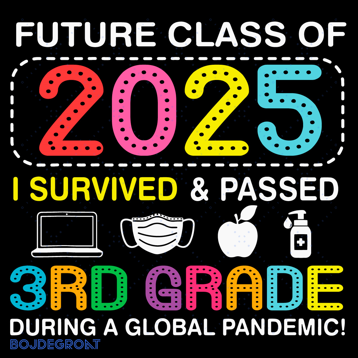 Future Class Of 2025 I Survived And Passed 3rd Grade Svg, Bi | Inspire ...