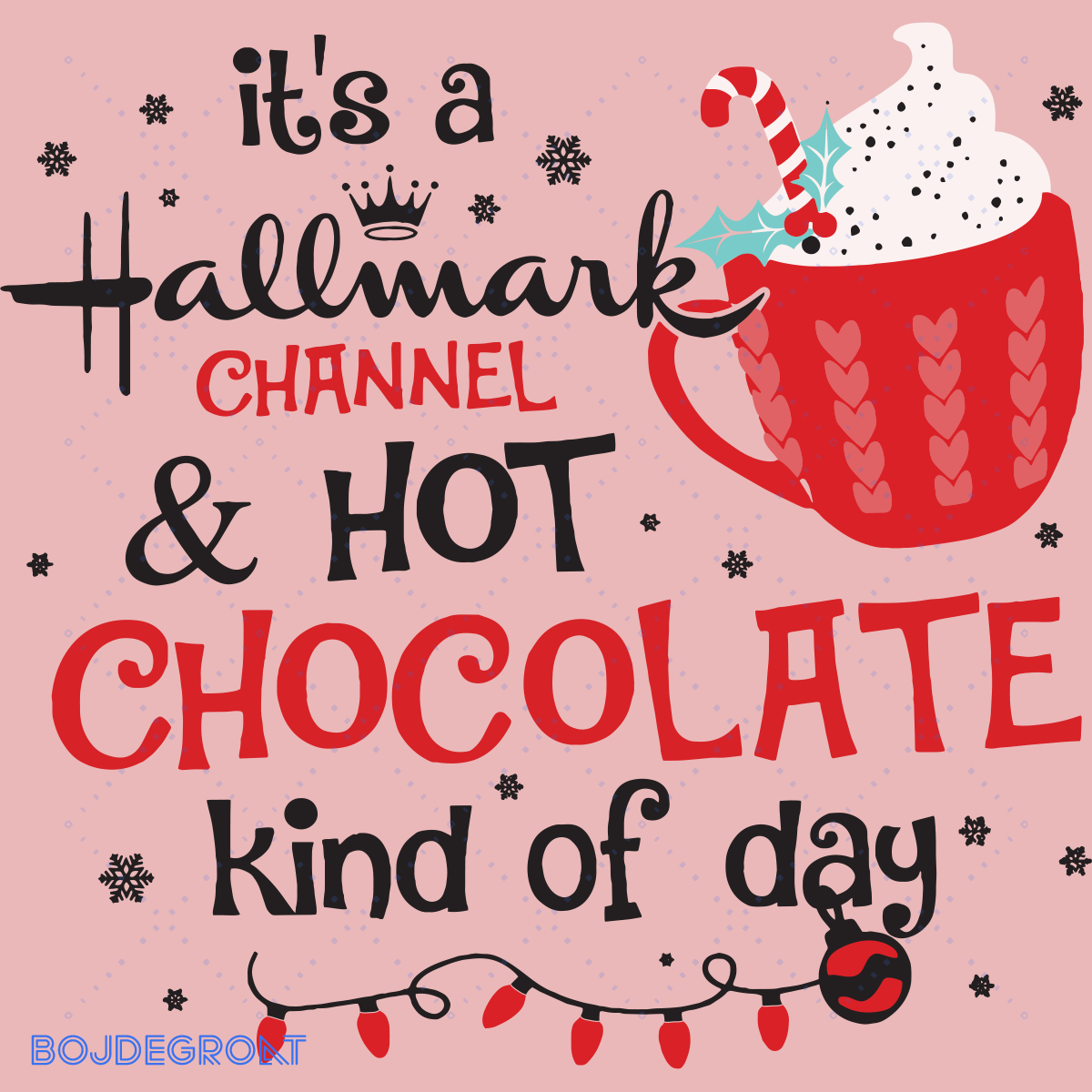 Hallmark And Hot Chocolate Svg, Christmas Svg | Inspire Uplift
