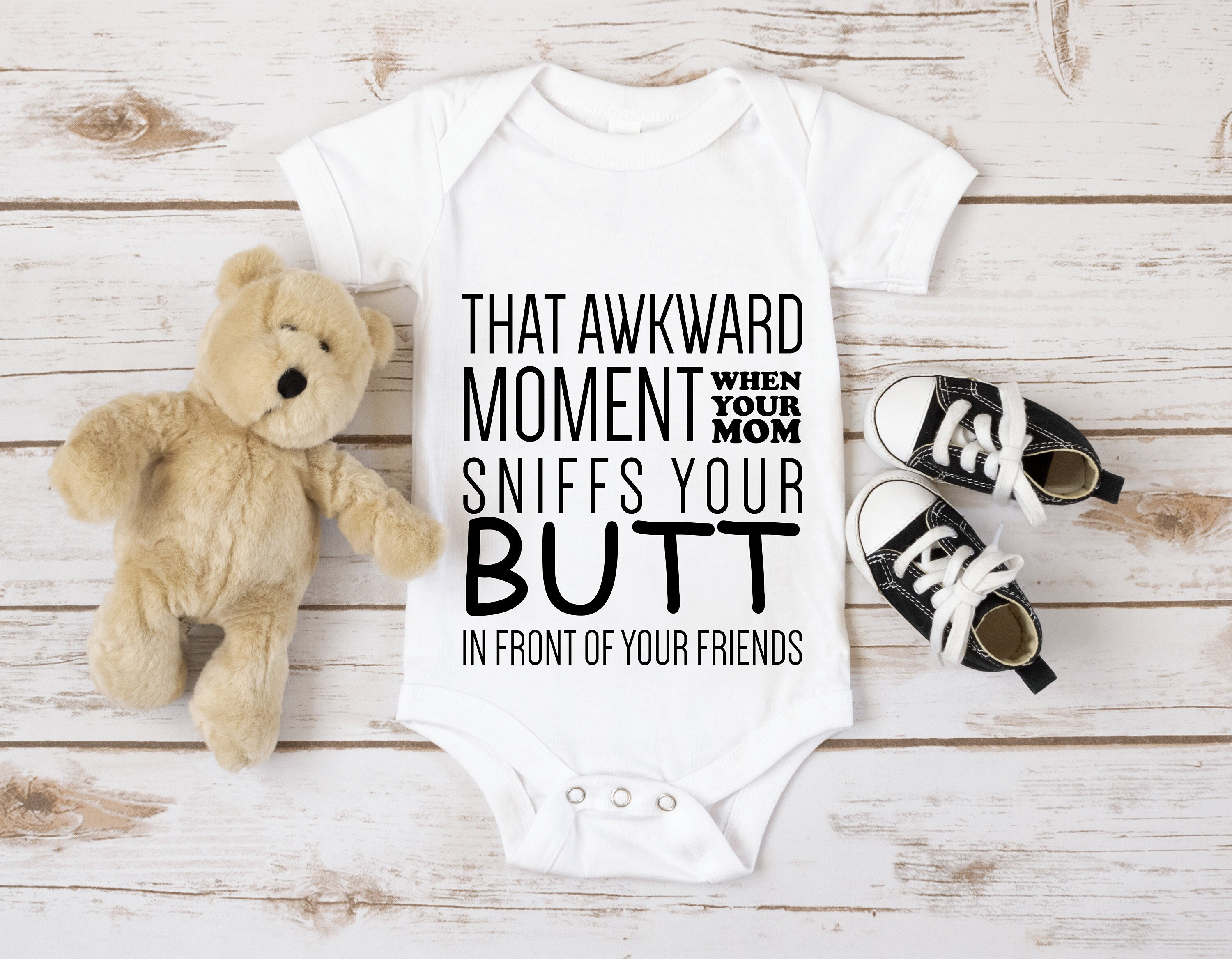 funny baby onesie digital file, that awkward moment when you | Inspire Uplift