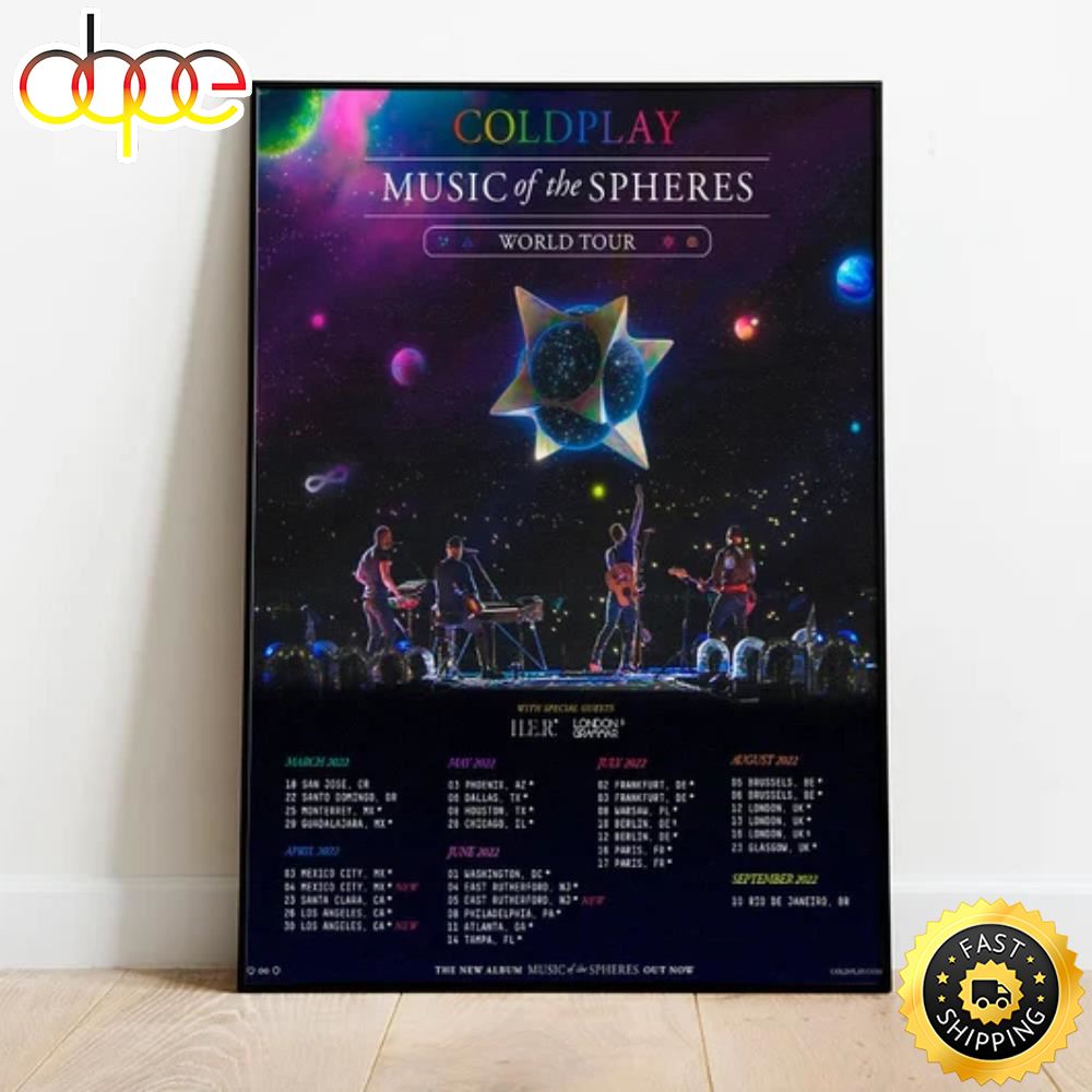 Coldplay Parachutes Music World Tour 2022 -2023 Canvas Canva | Inspire ...