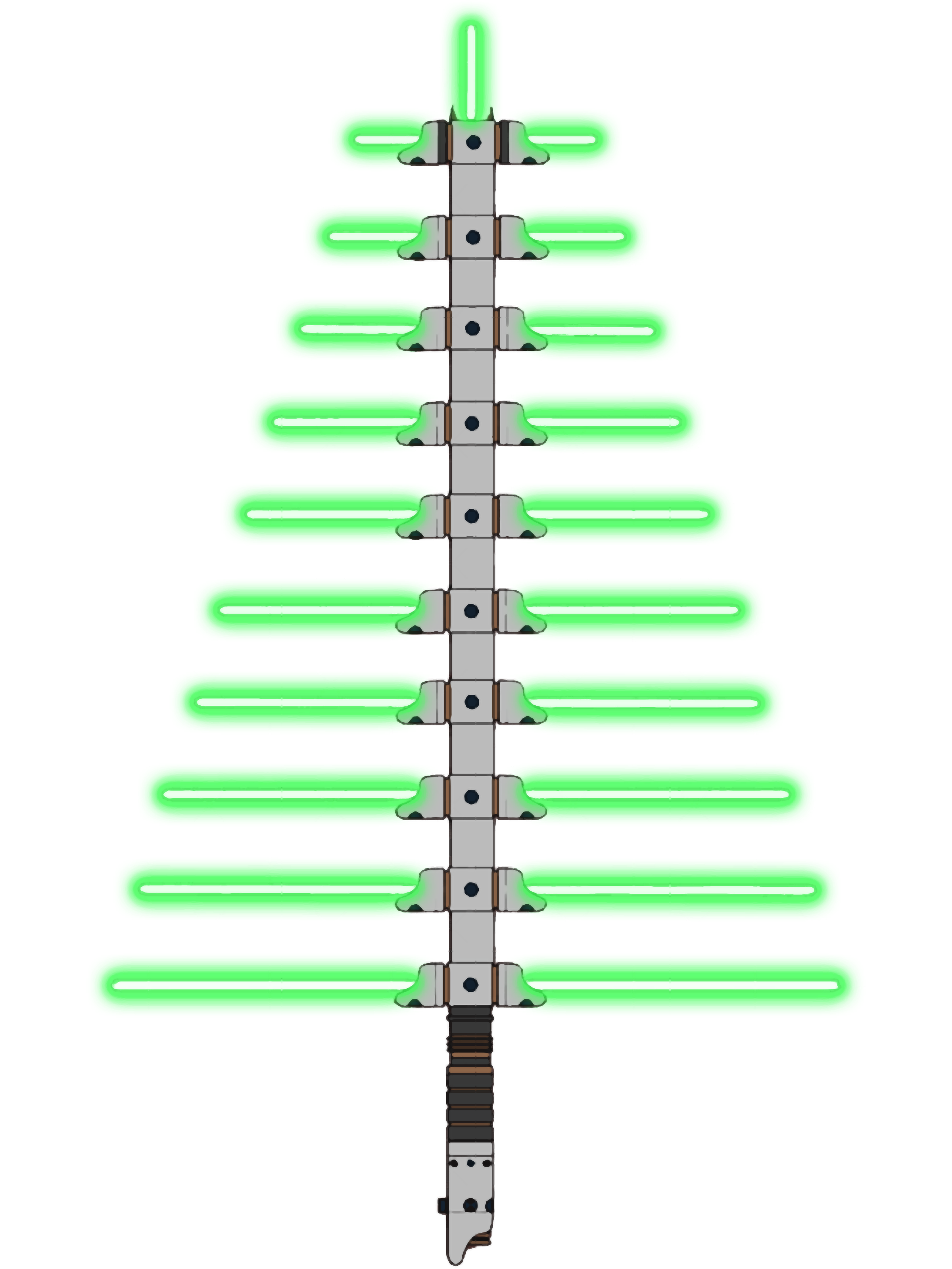 Green Lightsaber Christmas Tree | Inspire Uplift