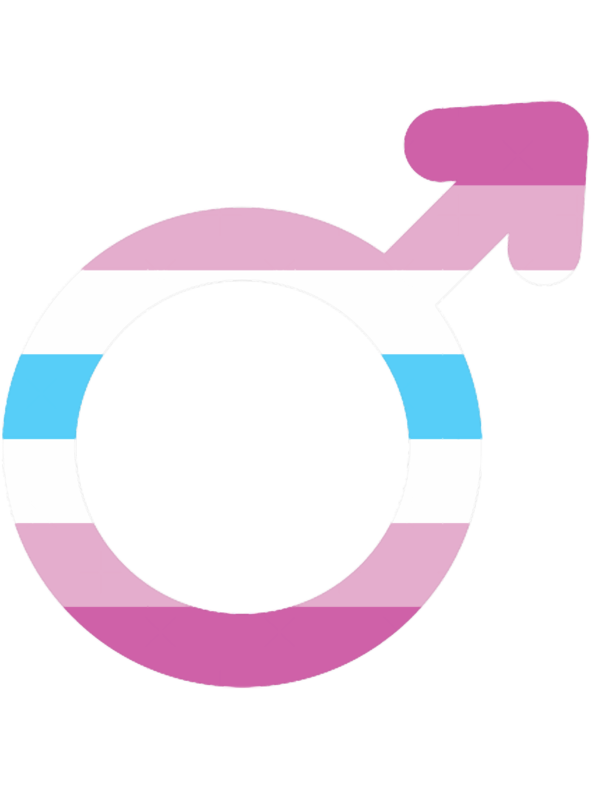 Cute Aesthetic Femboy Male Gender Symbol with Femboy Striped | Inspire ...