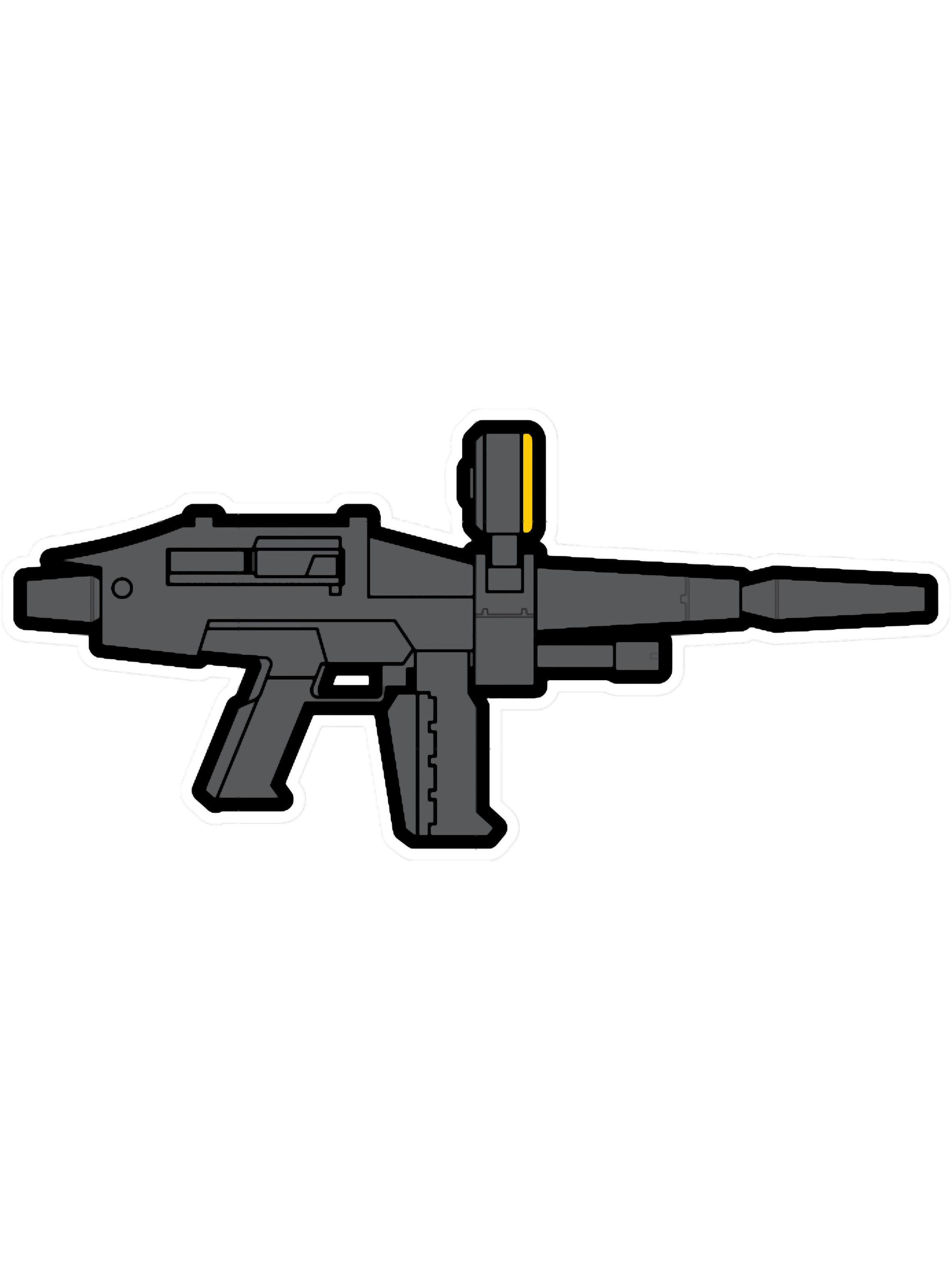 Gundam Beam Rifle Line Art | Inspire Uplift