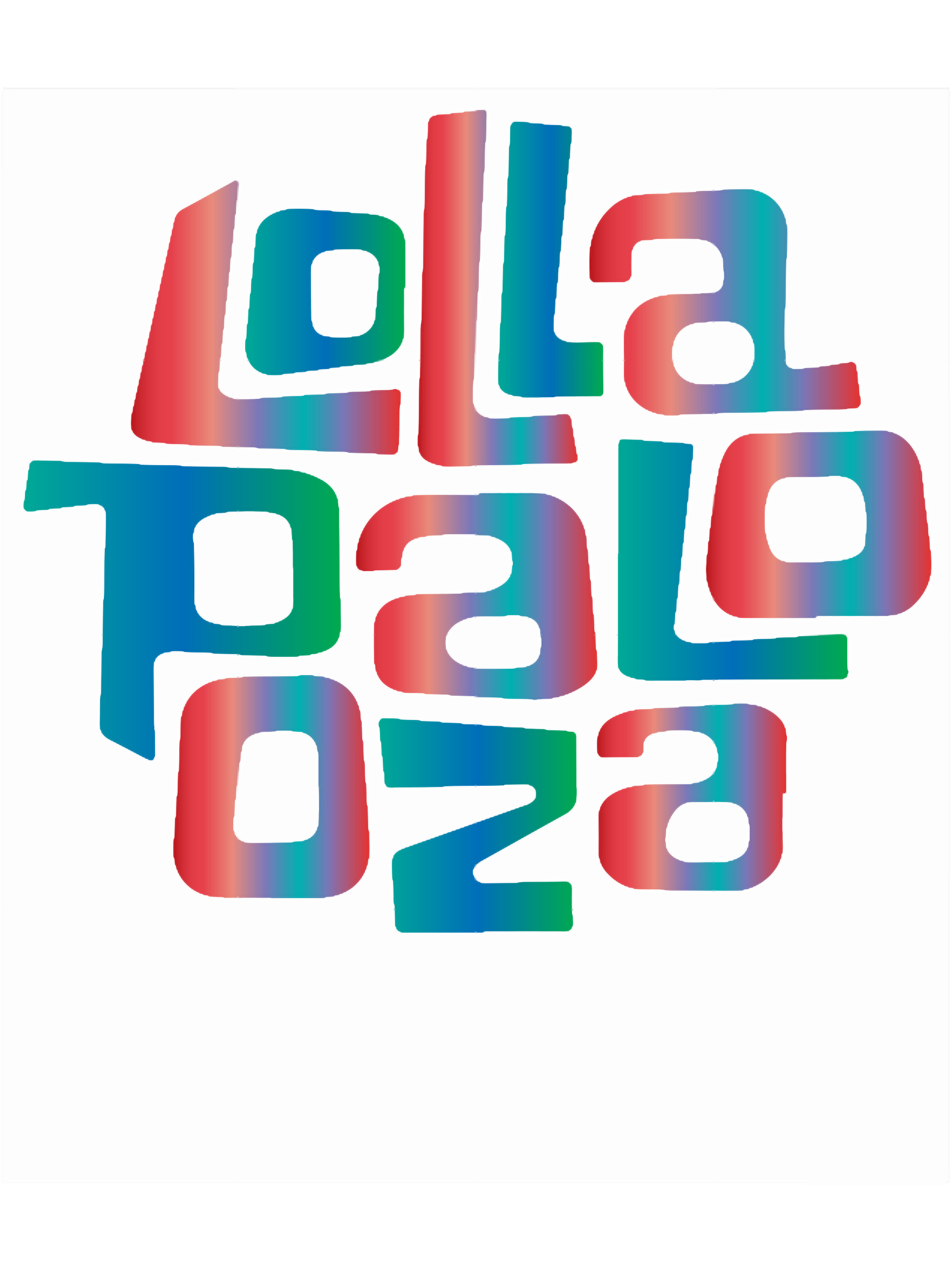 Lollapalooza Music Festival Logo holographic | Inspire Uplift