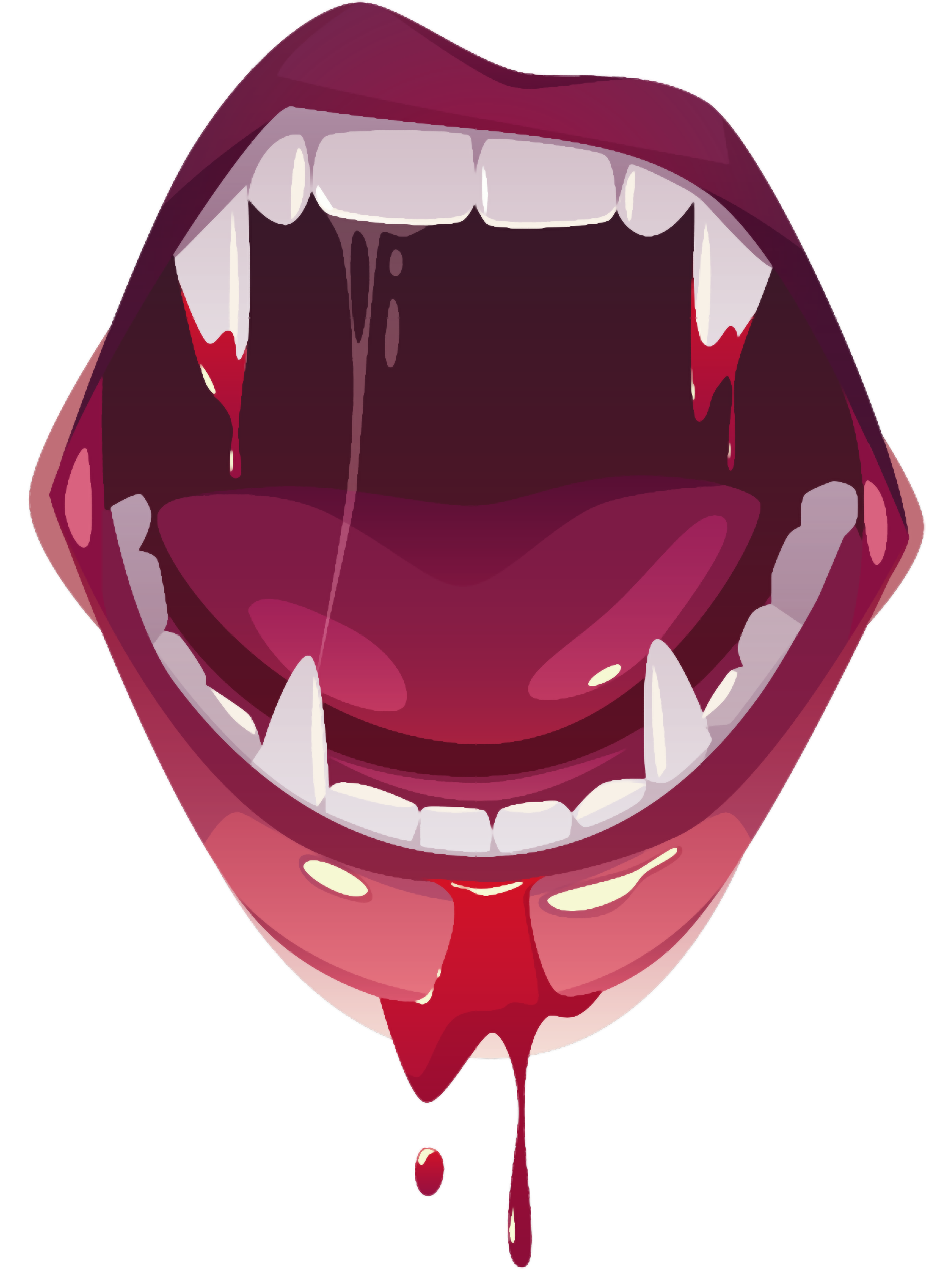 vampire mouth with fangs set | Inspire Uplift