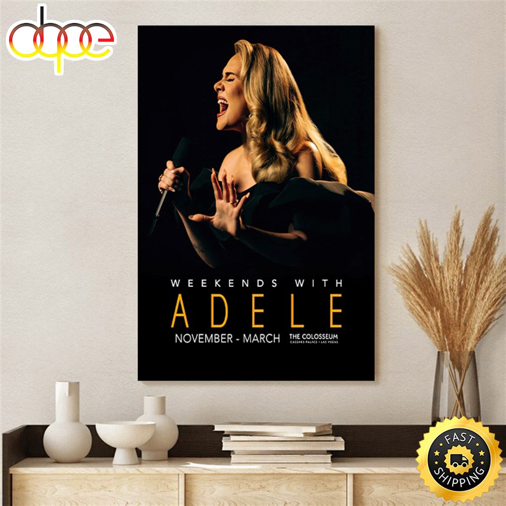 Adele Announces Tour Live 2022-2023 Poster Canvas | Inspire Uplift