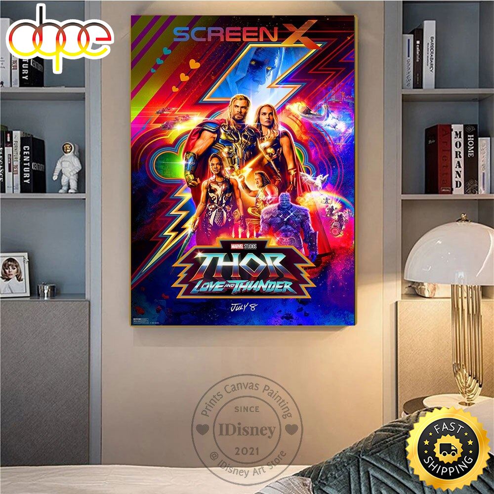Disney Marvel Thor Love And Thunder Poster Superhero Poster | Inspire ...