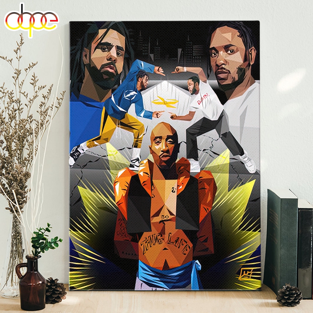 2pac Makaveli Back Hip-Hop Poster Canvas | Inspire Uplift