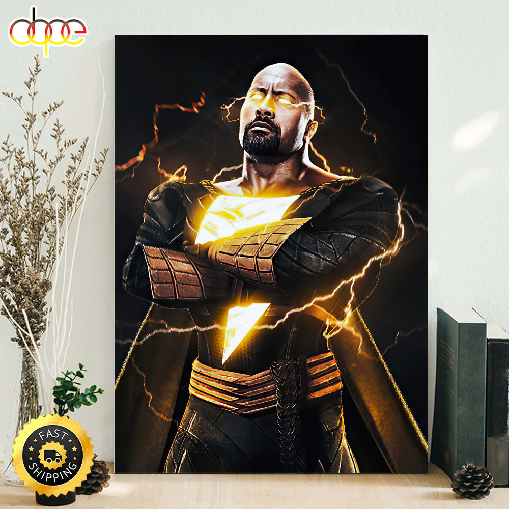 Black Adam The Rock Poster Wallpaper Canvas | Inspire Uplift