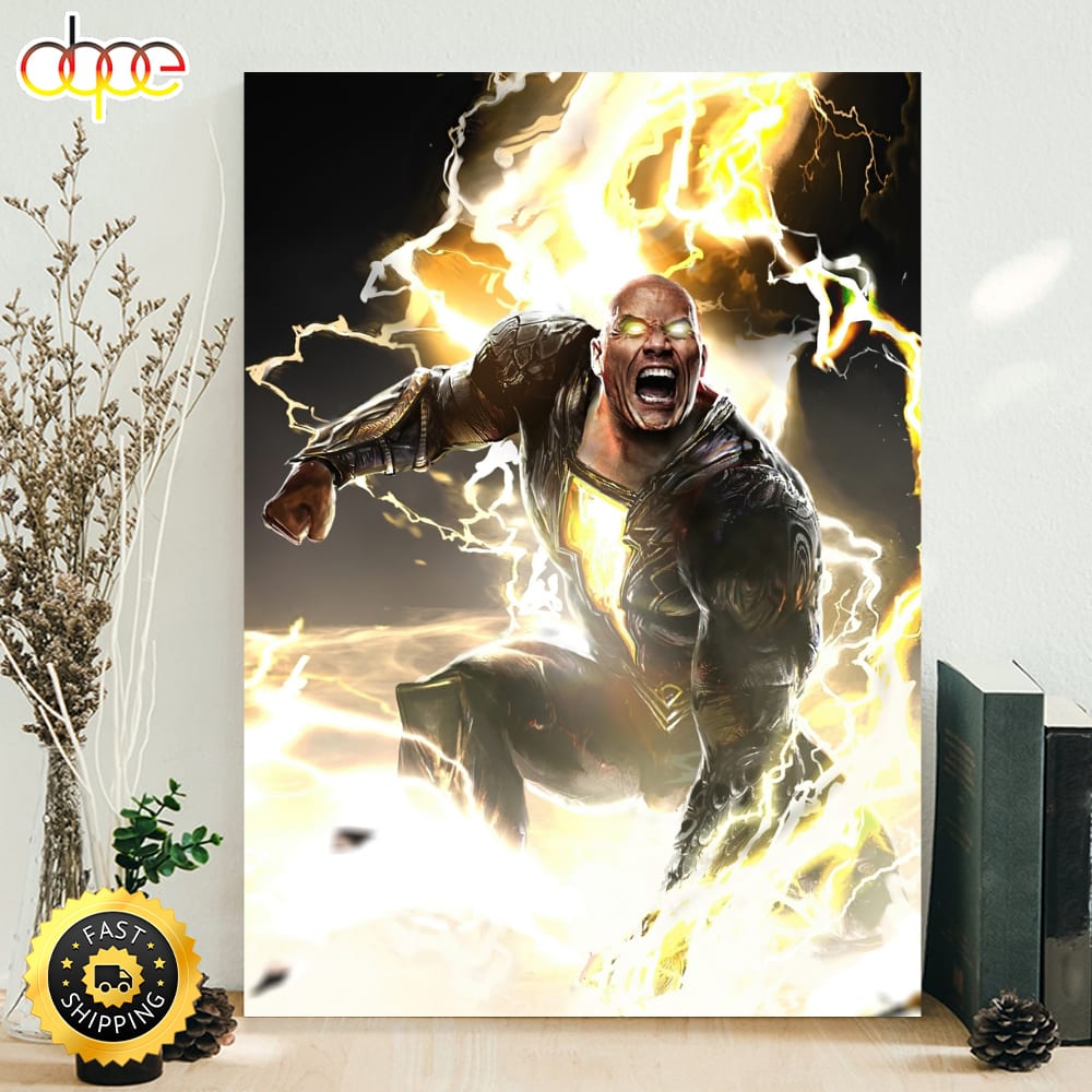 Dwayne Johnson Black Adam Poster Wallpaper Canvas | Inspire Uplift