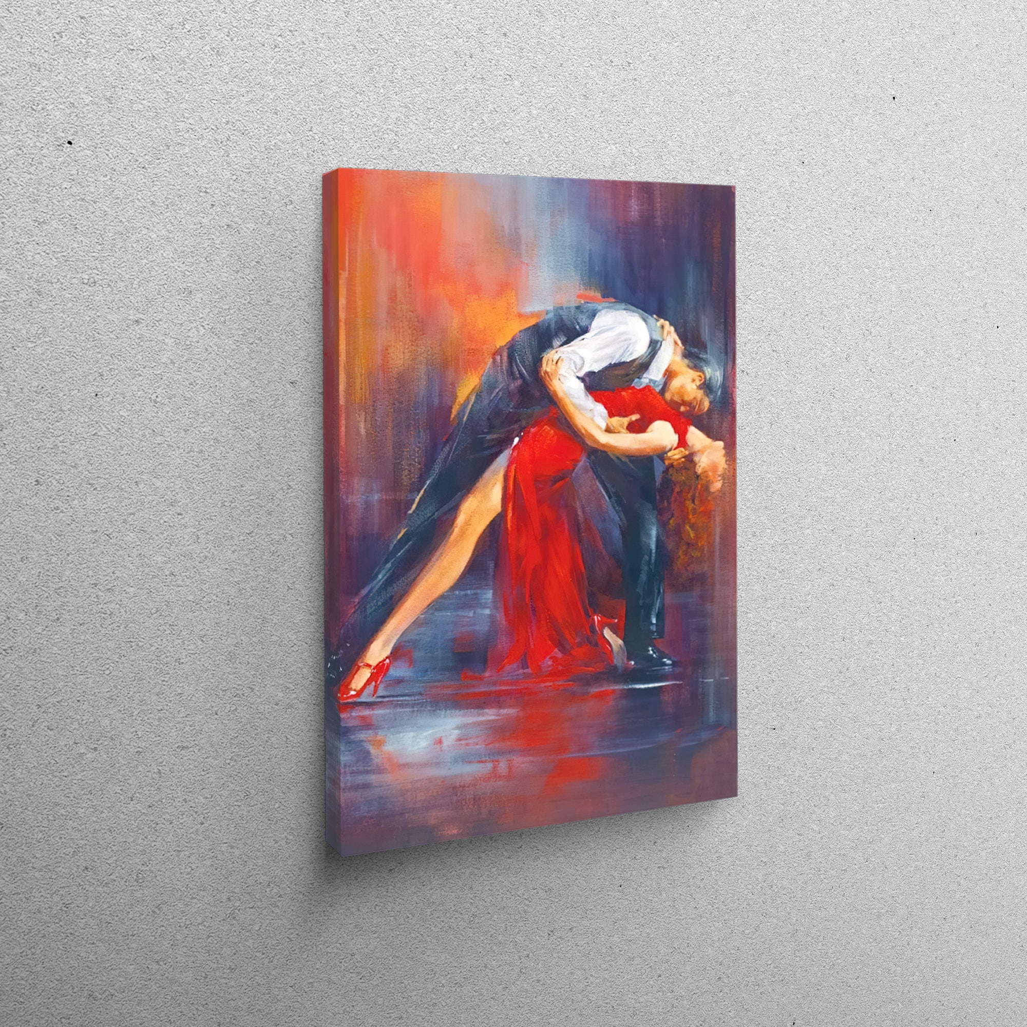 3D Canvas, Dancing Couple Painting Print, Romantic Couple Ca | Inspire ...