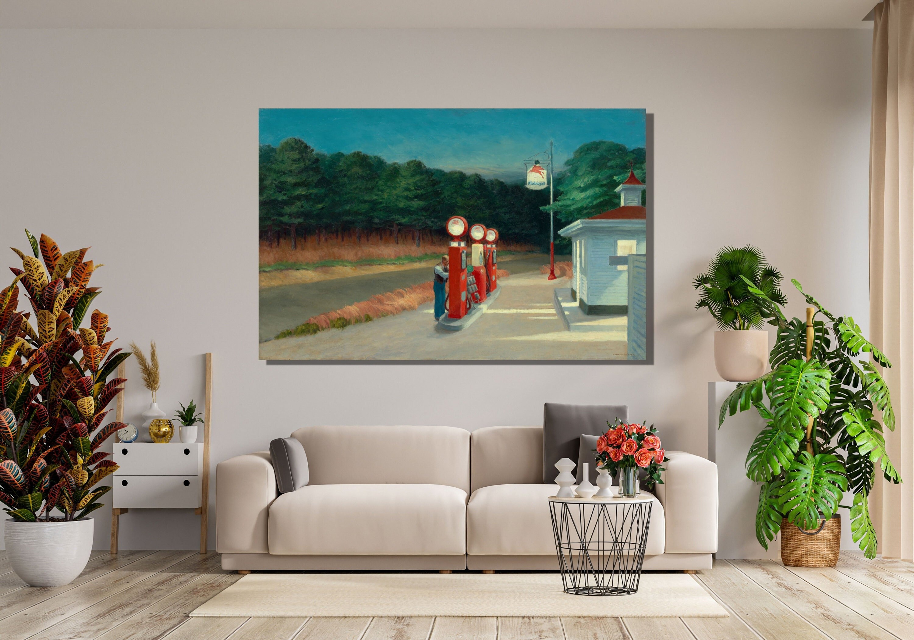 Edward Hopper Gas 1940 Wall Art Print, Edward Hopper Artwork | Inspire ...