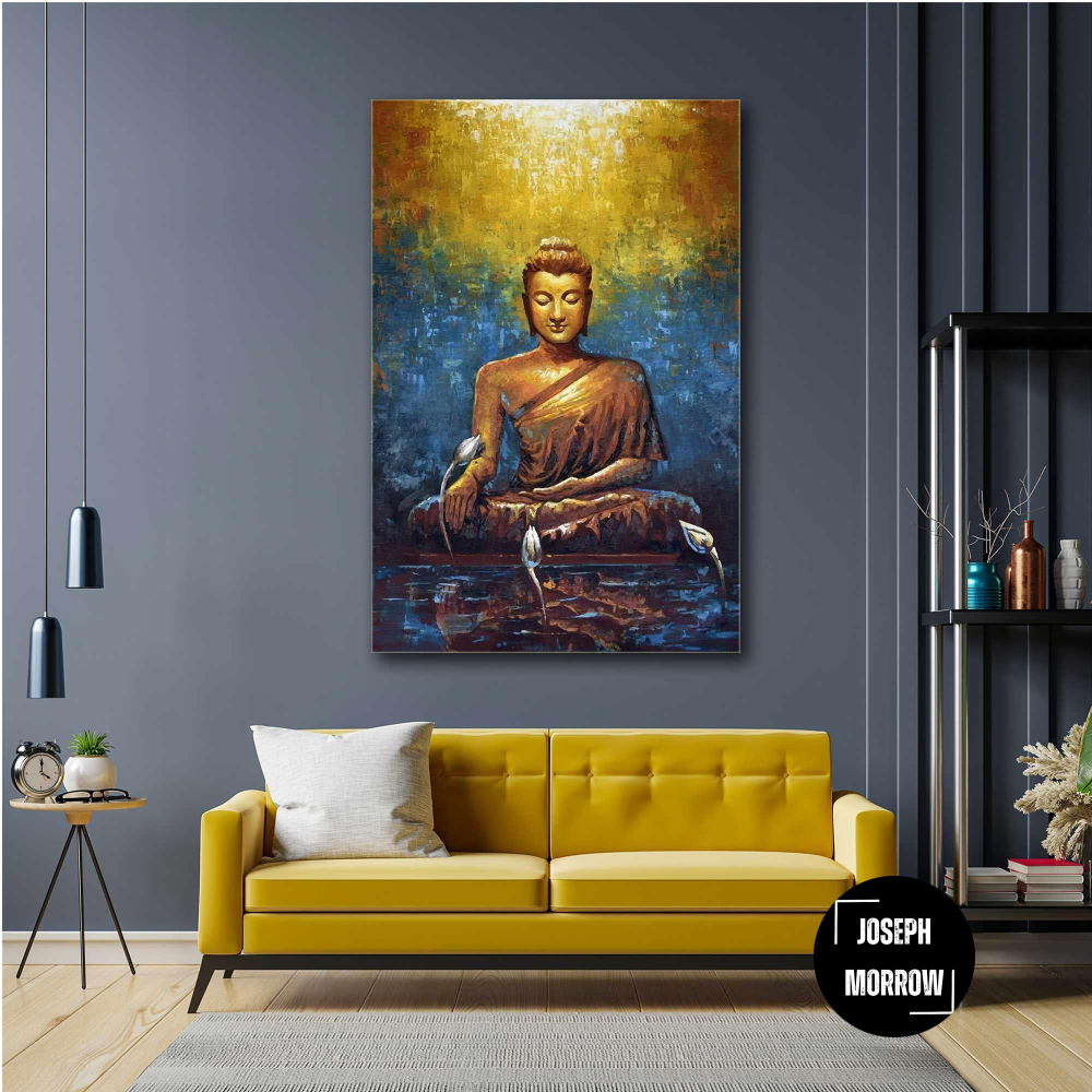 Meditation Wall Art, Yoga Canvas Art, Buddha Wall Decor, Abs | Inspire ...