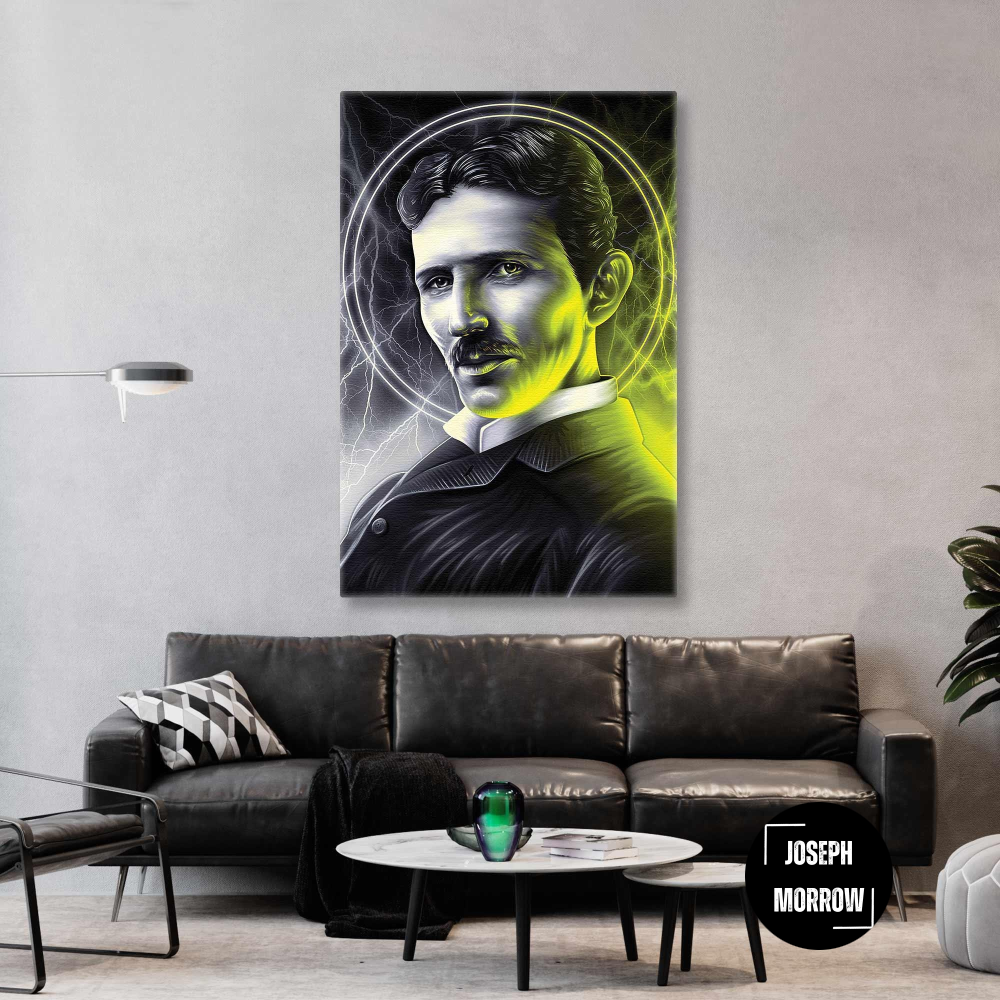 Nicola Tesla Wall Art, Scientist Wall Decor, Engineer Wall A | Inspire ...