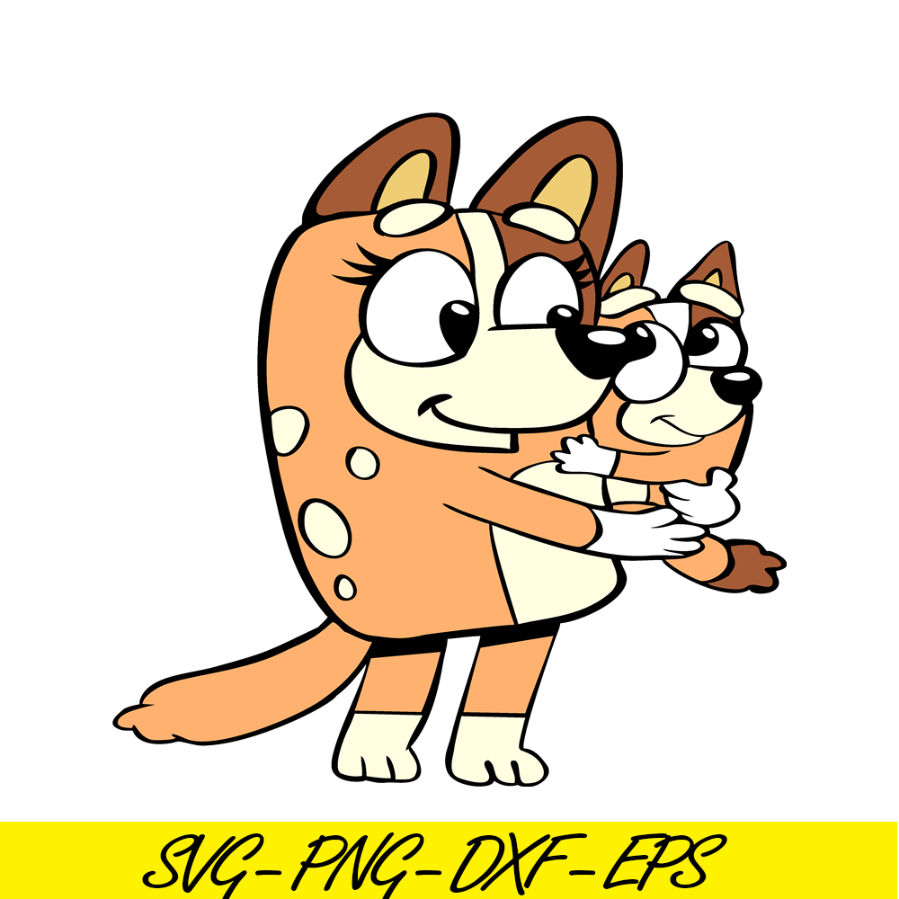 Chilli Heeler And Mom SVG PNG DXF EPS Bluey Family SVG Lovel | Inspire ...