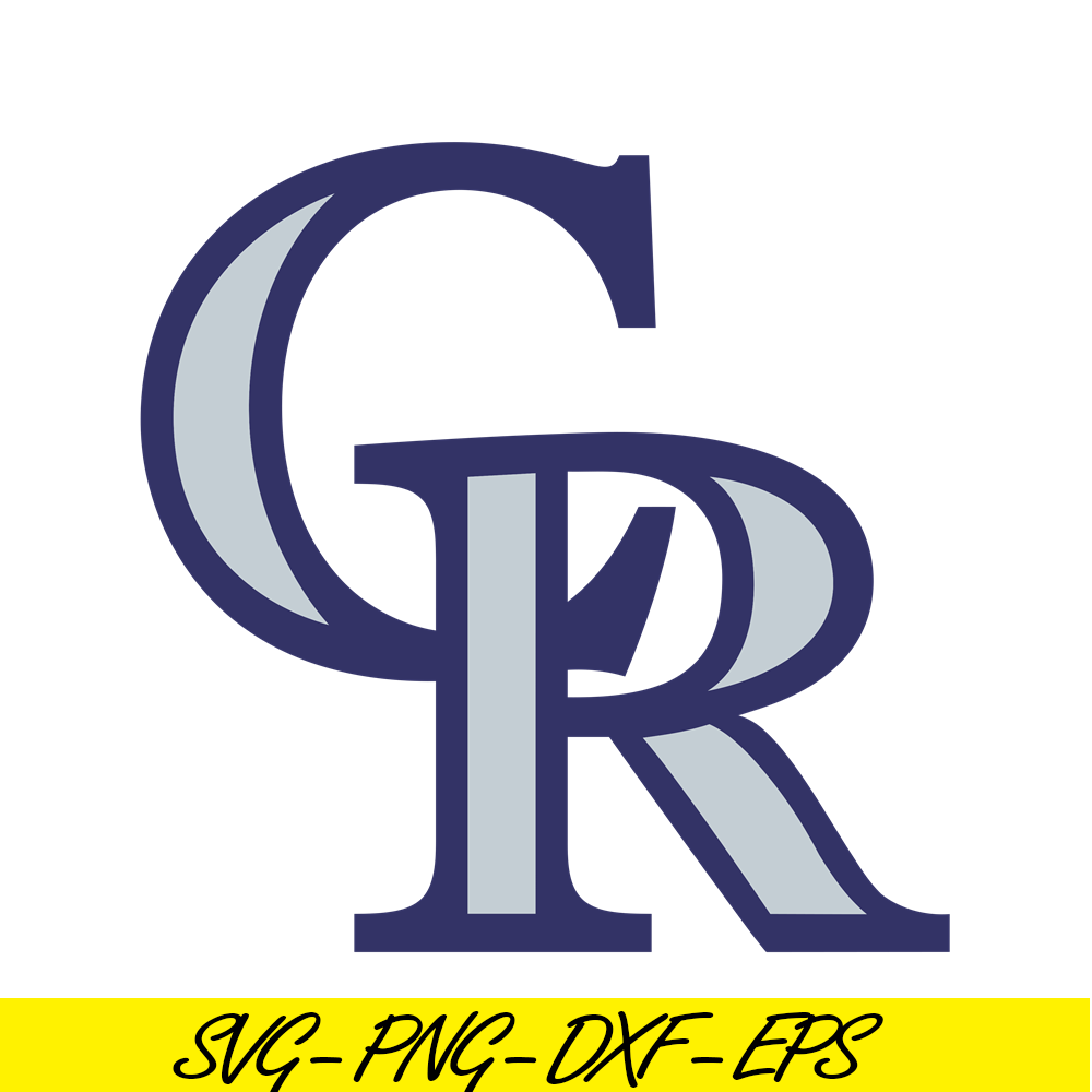 Colorado Rockies Simple Logo SVG PNG DXF EPS AI, Major Leagu | Inspire ...