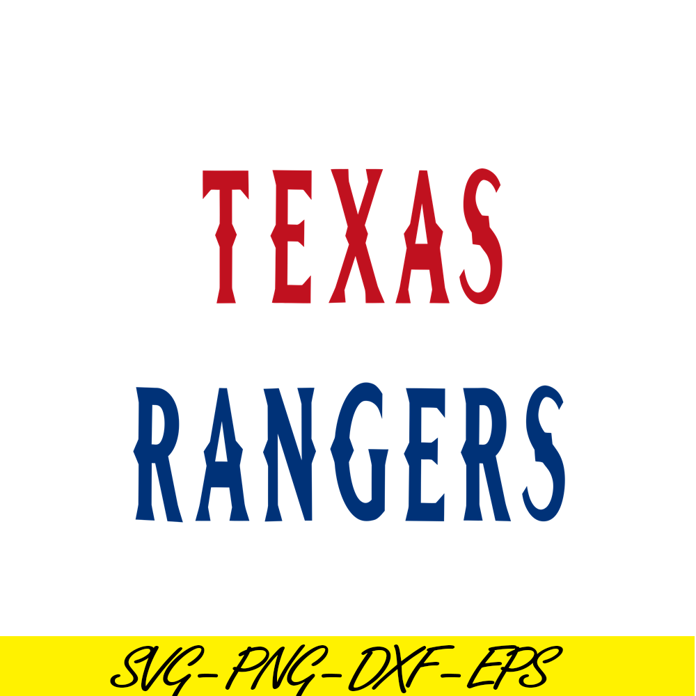 Texas Rangers Text SVG, Major League Baseball SVG, Baseball | Inspire ...