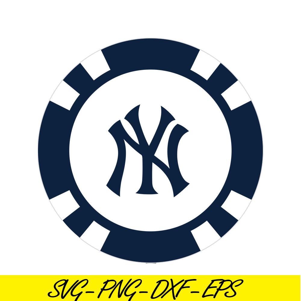 NY Yankees Blue Logo SVG, Major League Baseball SVG, Basebal | Inspire Uplift