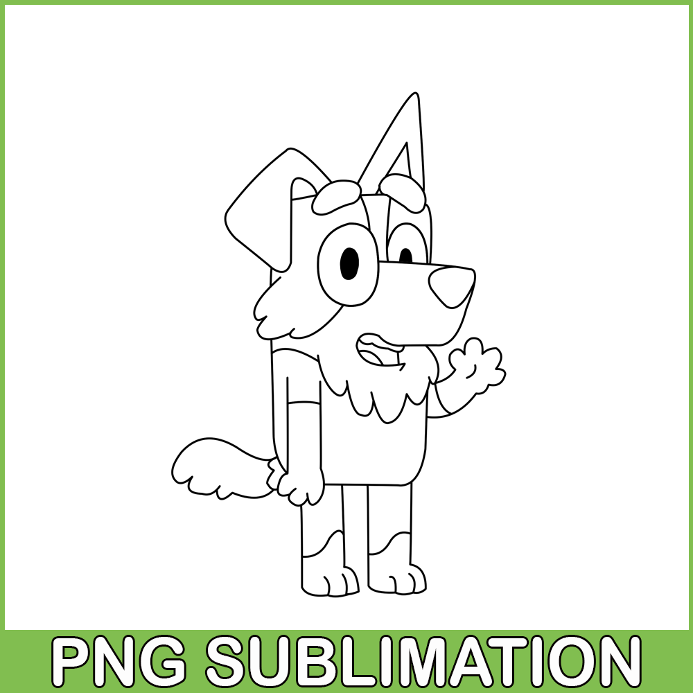 Mackenzie Line PNG Mackenzie Bluey PNG Bluey Family PNG | Inspire Uplift