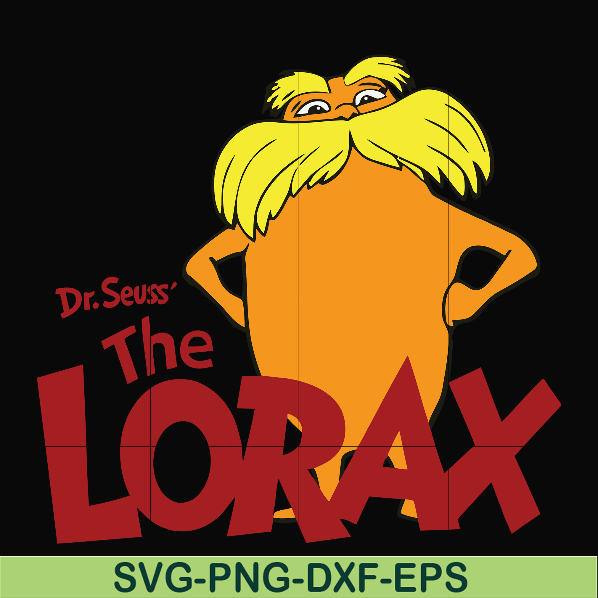 The LORAX Dr.Seuss svg, png, dxf, eps file DR00011 | Inspire Uplift