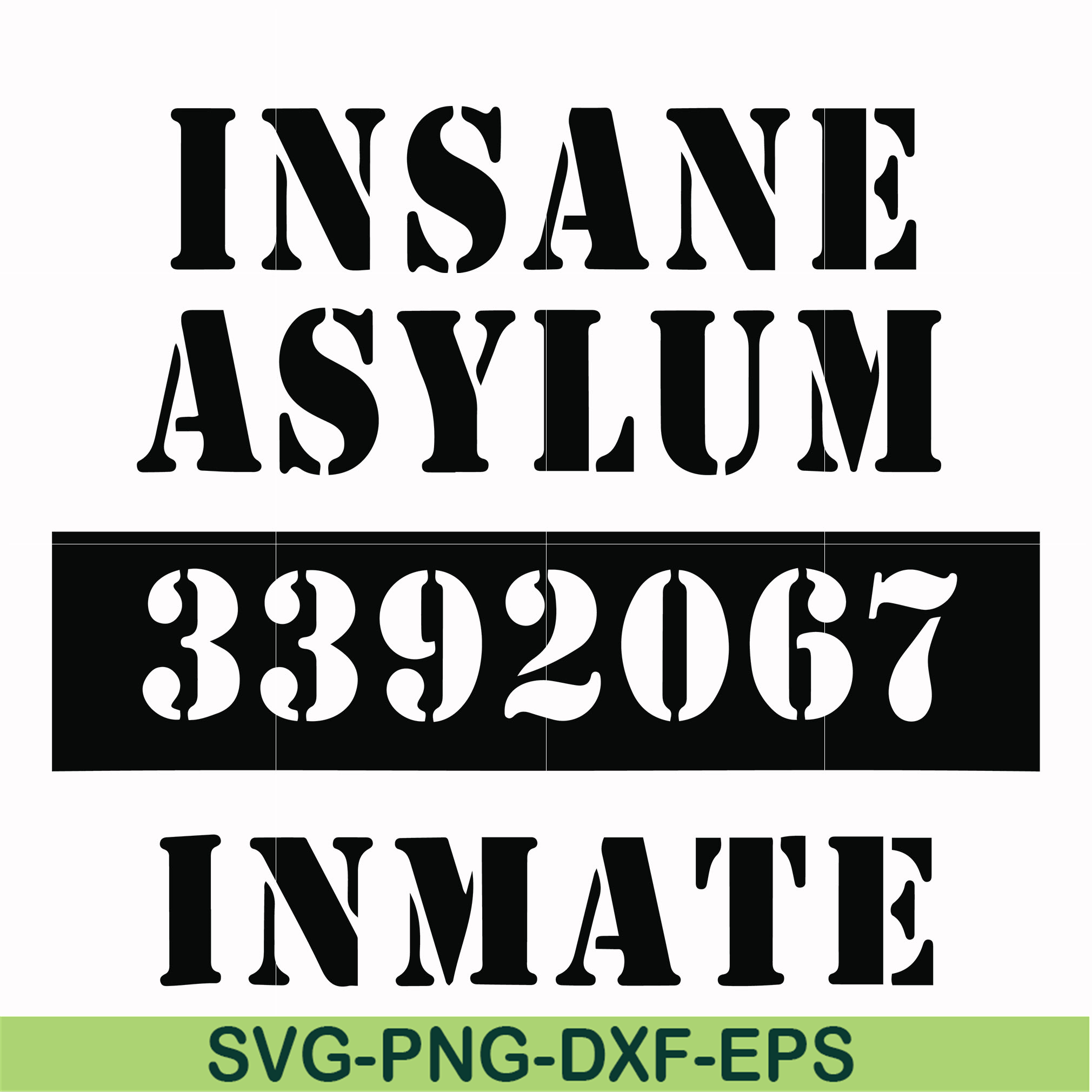 Insane asylum 3392067 inmate svg, halloween svg, png, dxf, e | Inspire ...