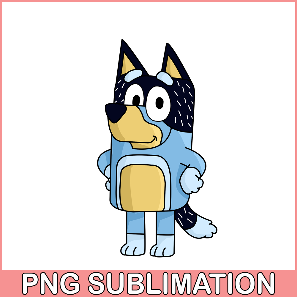 Bandit Heeler PNG Bluey Character PNG Bluey Family PNG - Inspire Uplift