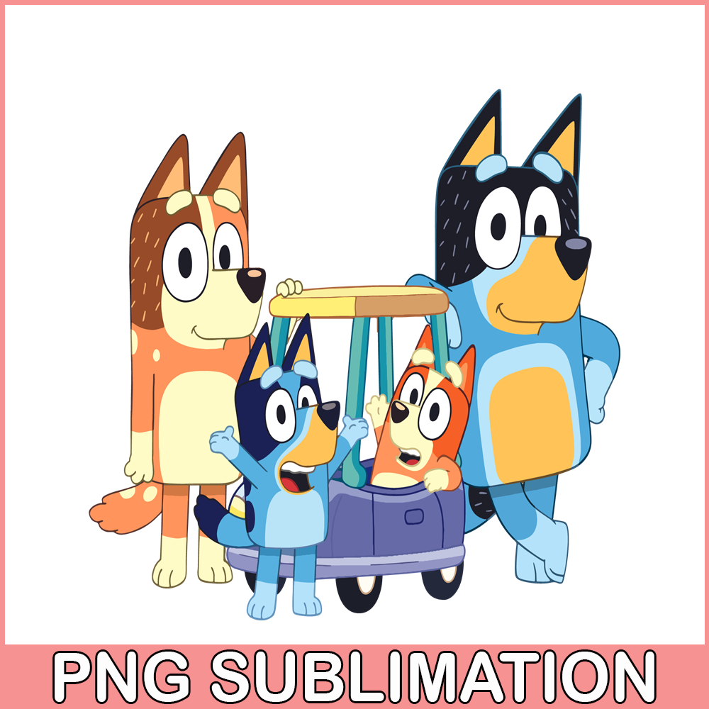 Bluey Family Playing Together SVG PDF PNG Bluey Family SVG B - Inspire ...