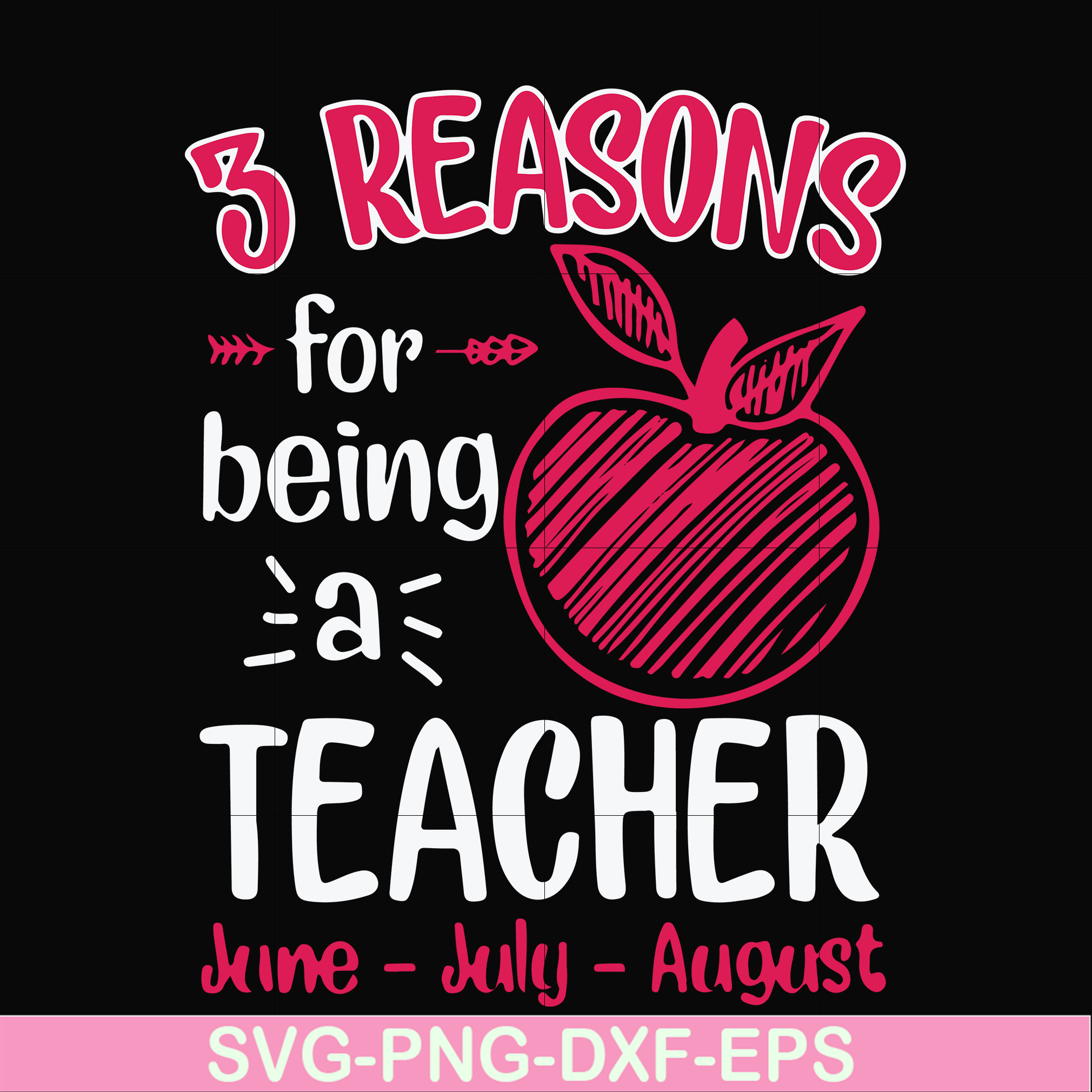 3 reasons for being a teacher svg, png, dxf, eps file FN0006 - Inspire ...