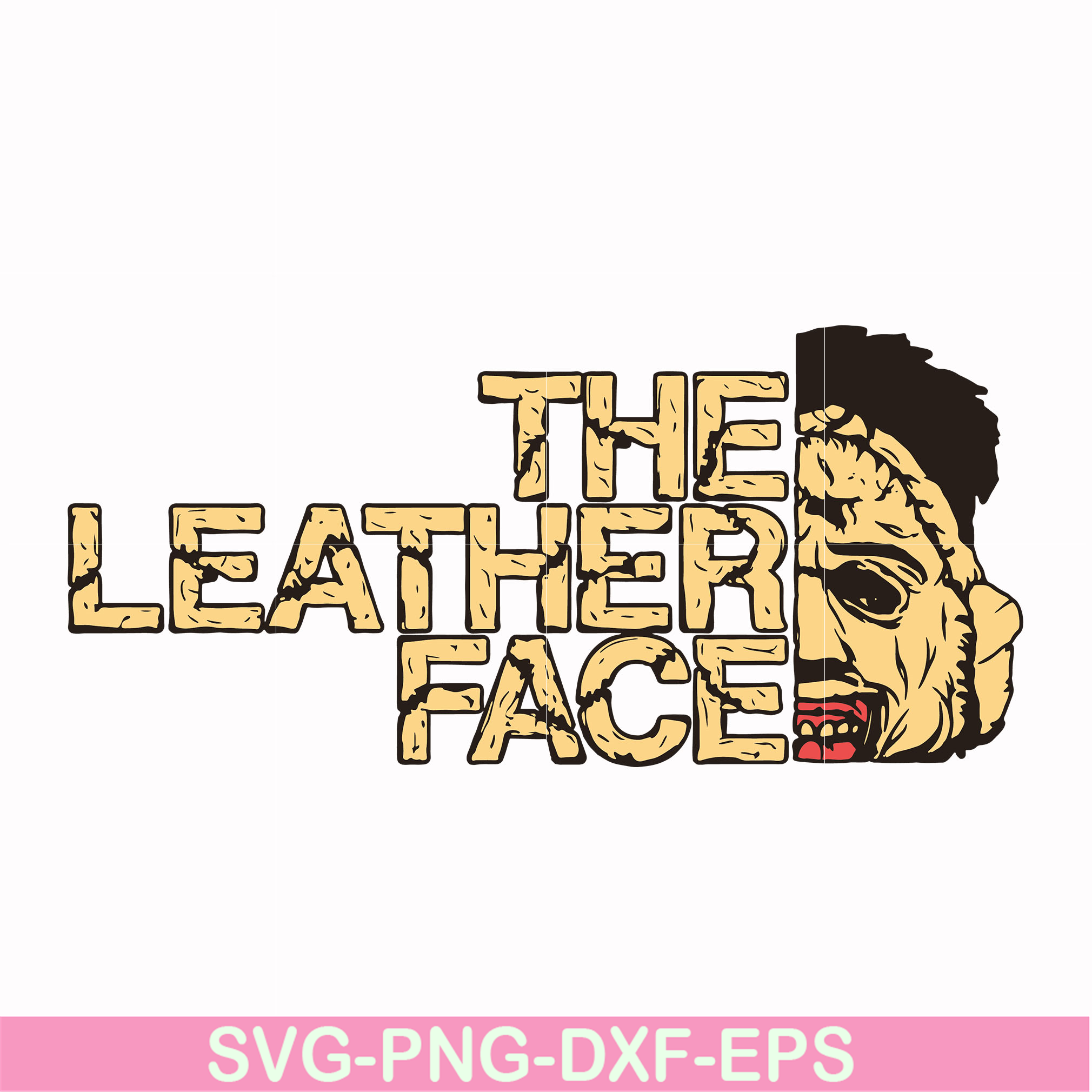 The leather face svg, png, dxf, eps digital file HLW0172 - Inspire Uplift