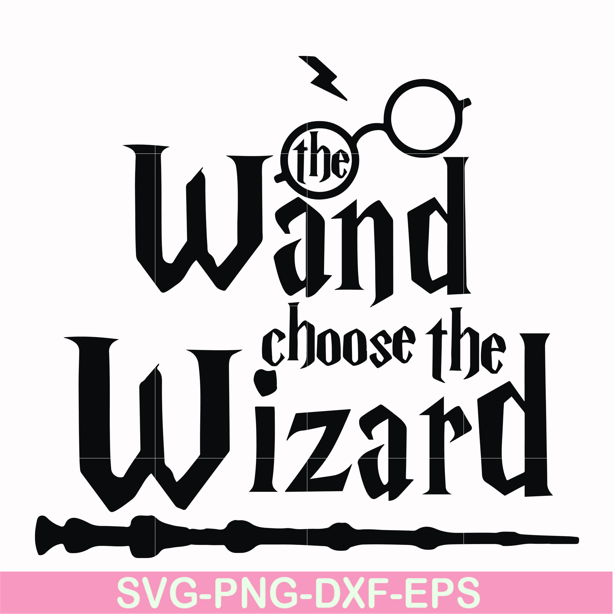 The wand choose the wizard svg, png, dxf, eps file HRPT0004 | Inspire ...