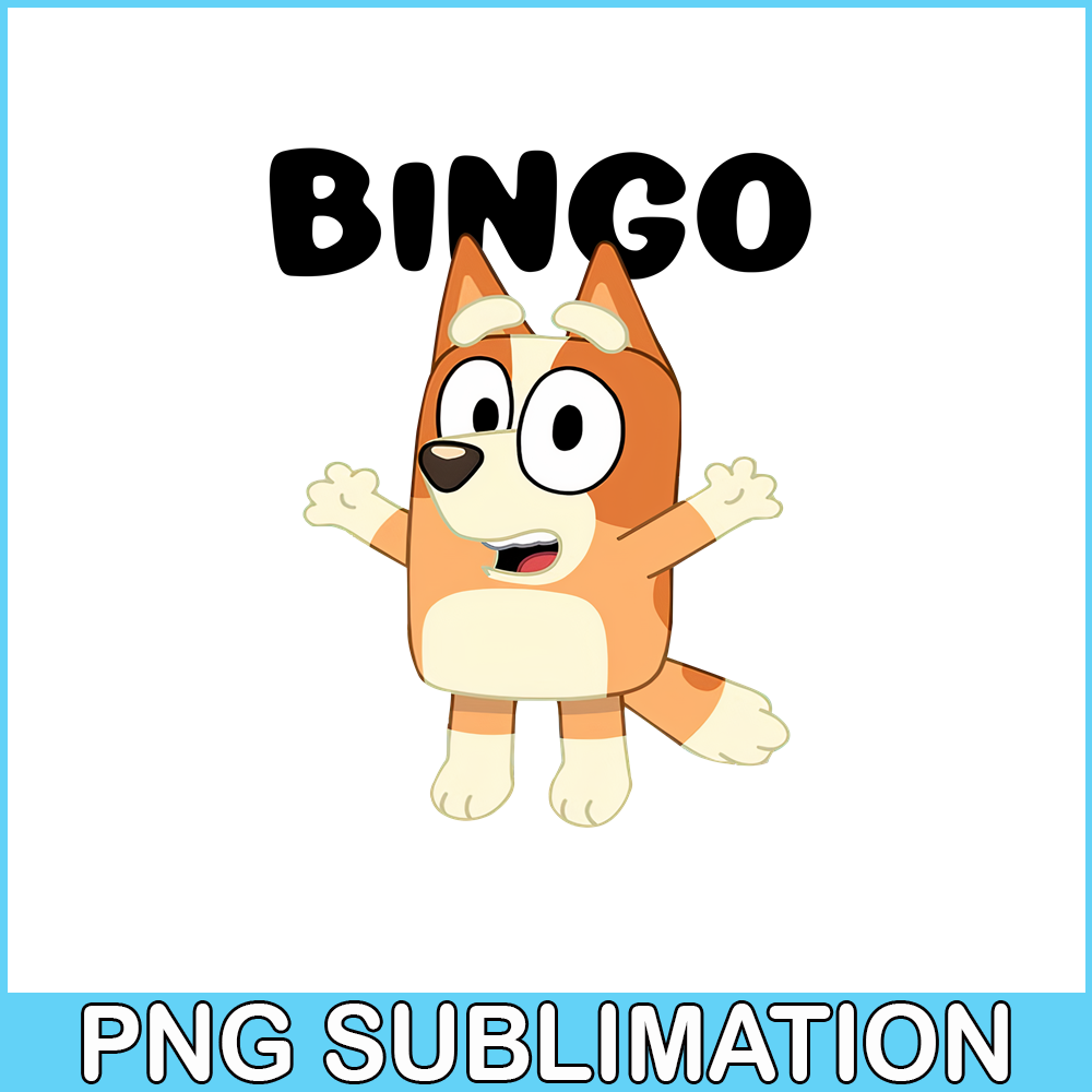 Adorable Bingo PNG Bluey Character PNG Bluey Movie PNG | Inspire Uplift