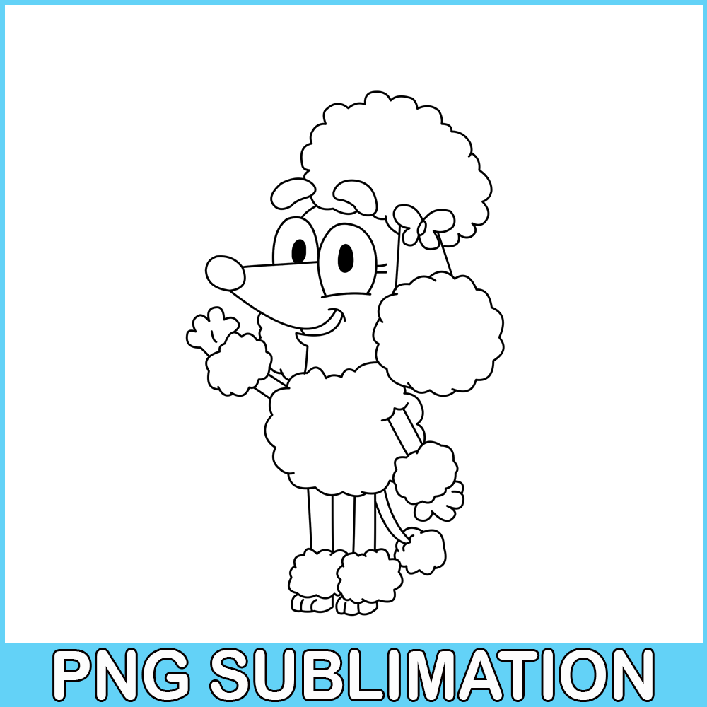 Coco Line PNG Coco Bluey PNG Bluey Characters PNG - Inspire Uplift