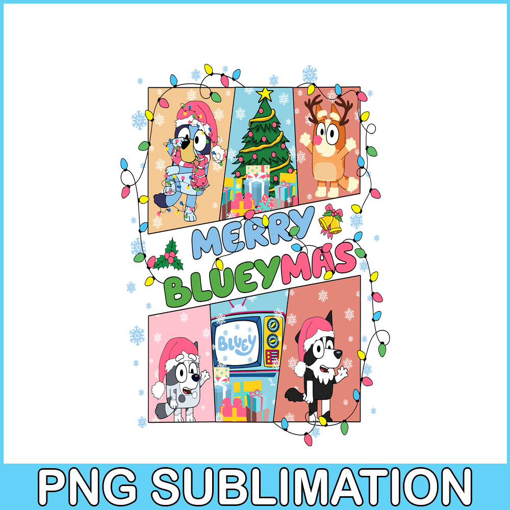 Bluey Christmas PNG, Bluey Character PNG, Christmas PNG | Inspire Uplift