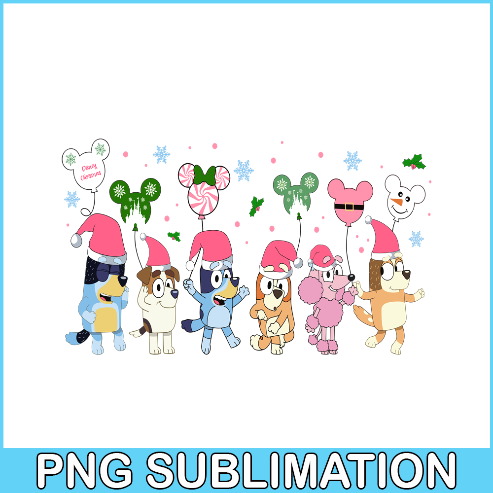 Bluey Family Christmas PNG, Christmas Tree PNG, Bluey And Sa | Inspire ...