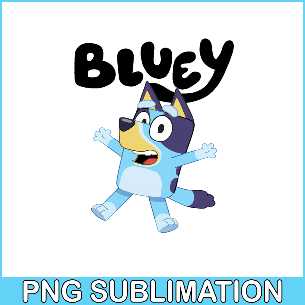 Happy Bluey PNG Bluey Mood PNG Bluey Character PNG | Inspire Uplift