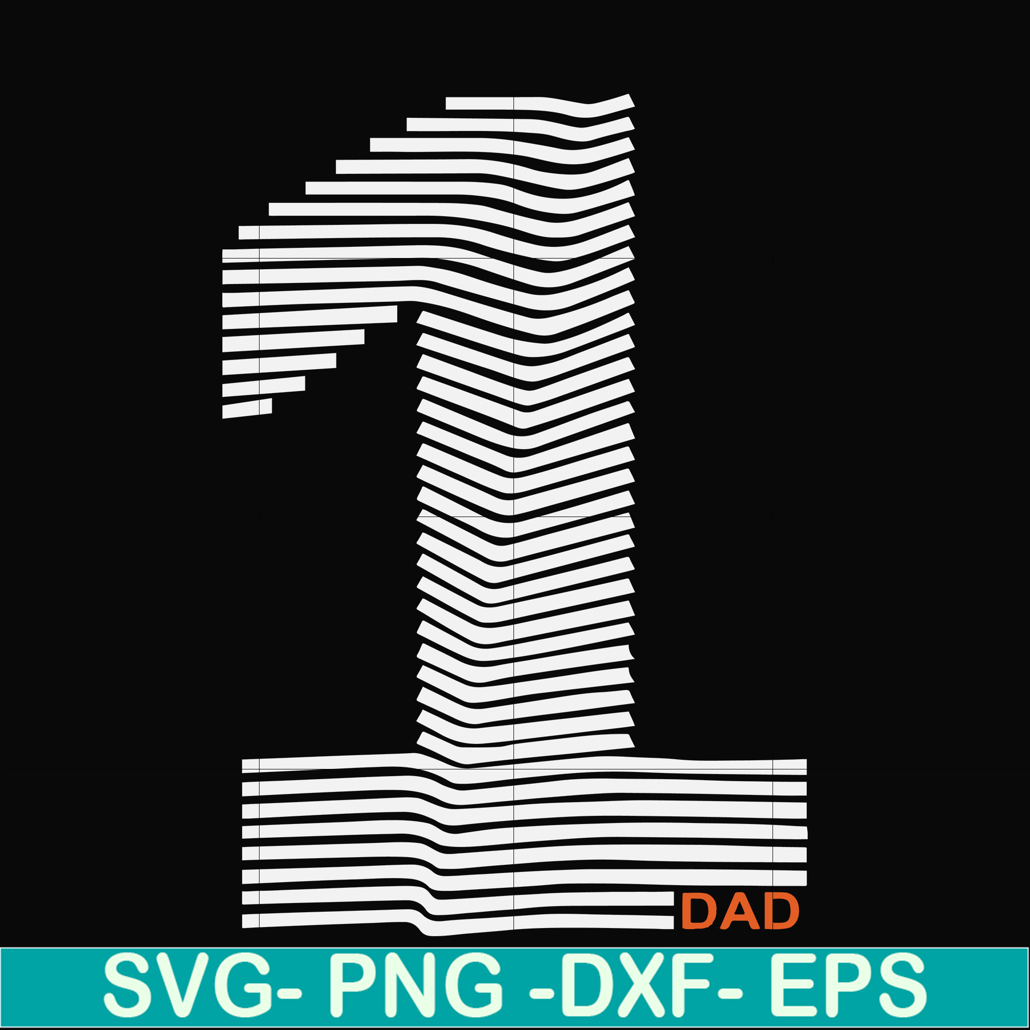1 Dad svg, png, dxf, eps file FN000875 | Inspire Uplift
