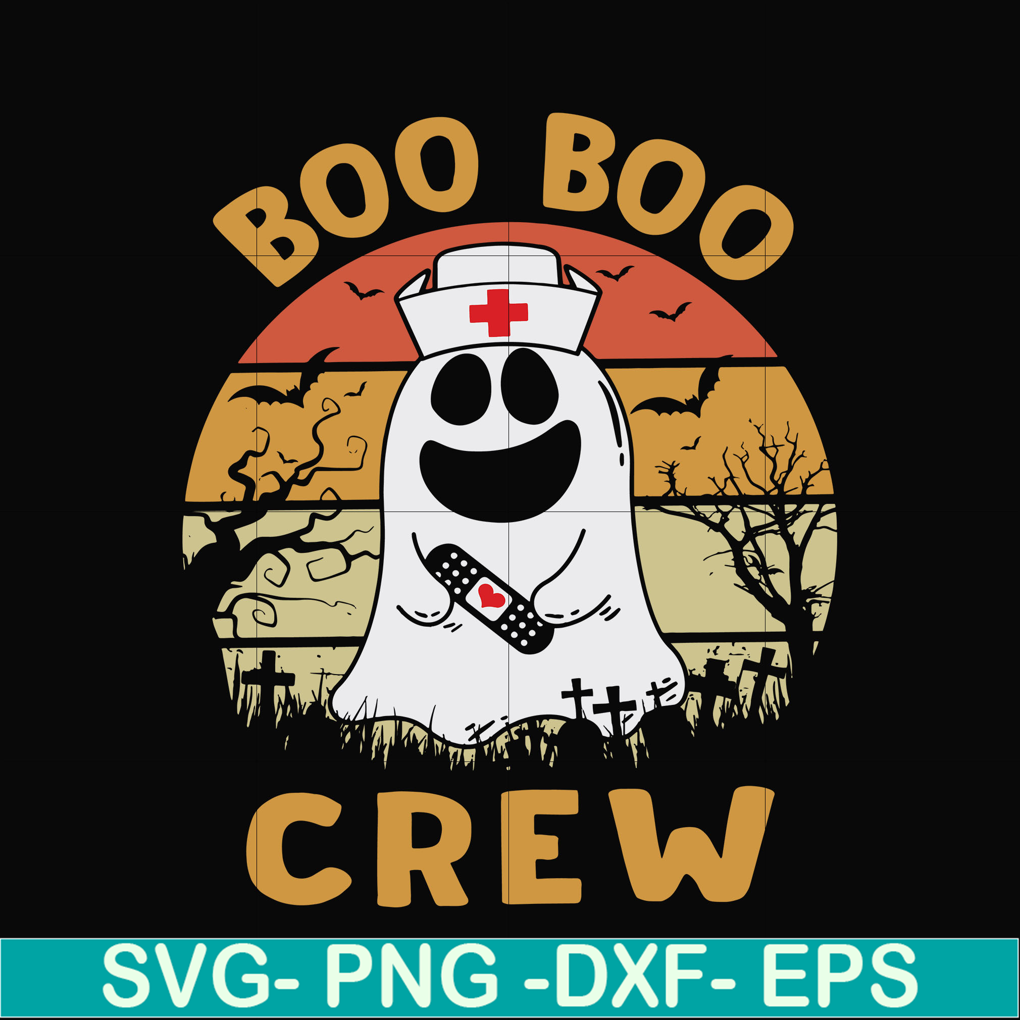 Boo boo crew svg, png, dxf, eps digital file HLW0094 | Inspire Uplift