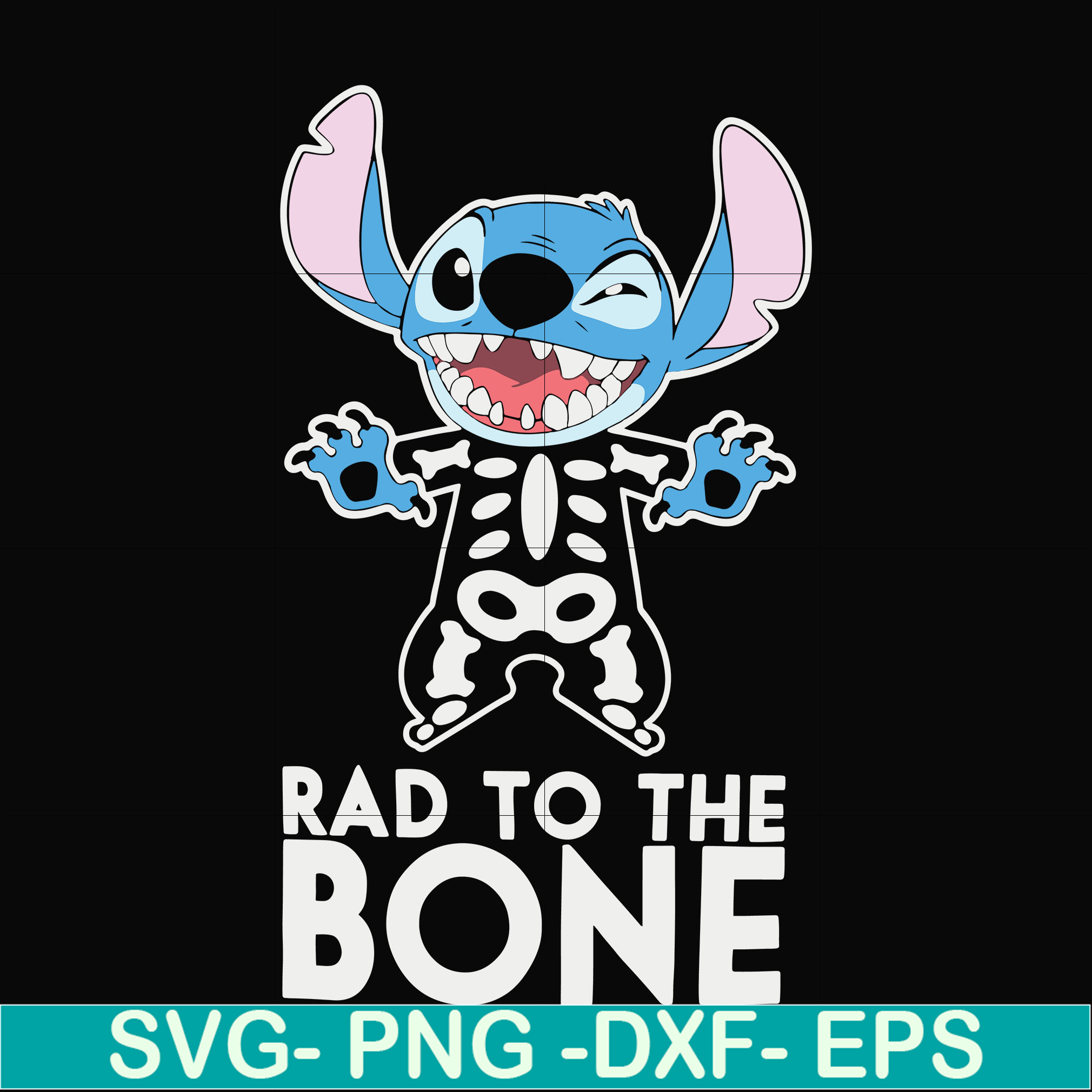 Stitch Skeleton svg, halloween svg, png, dxf, eps digital fi | Inspire ...