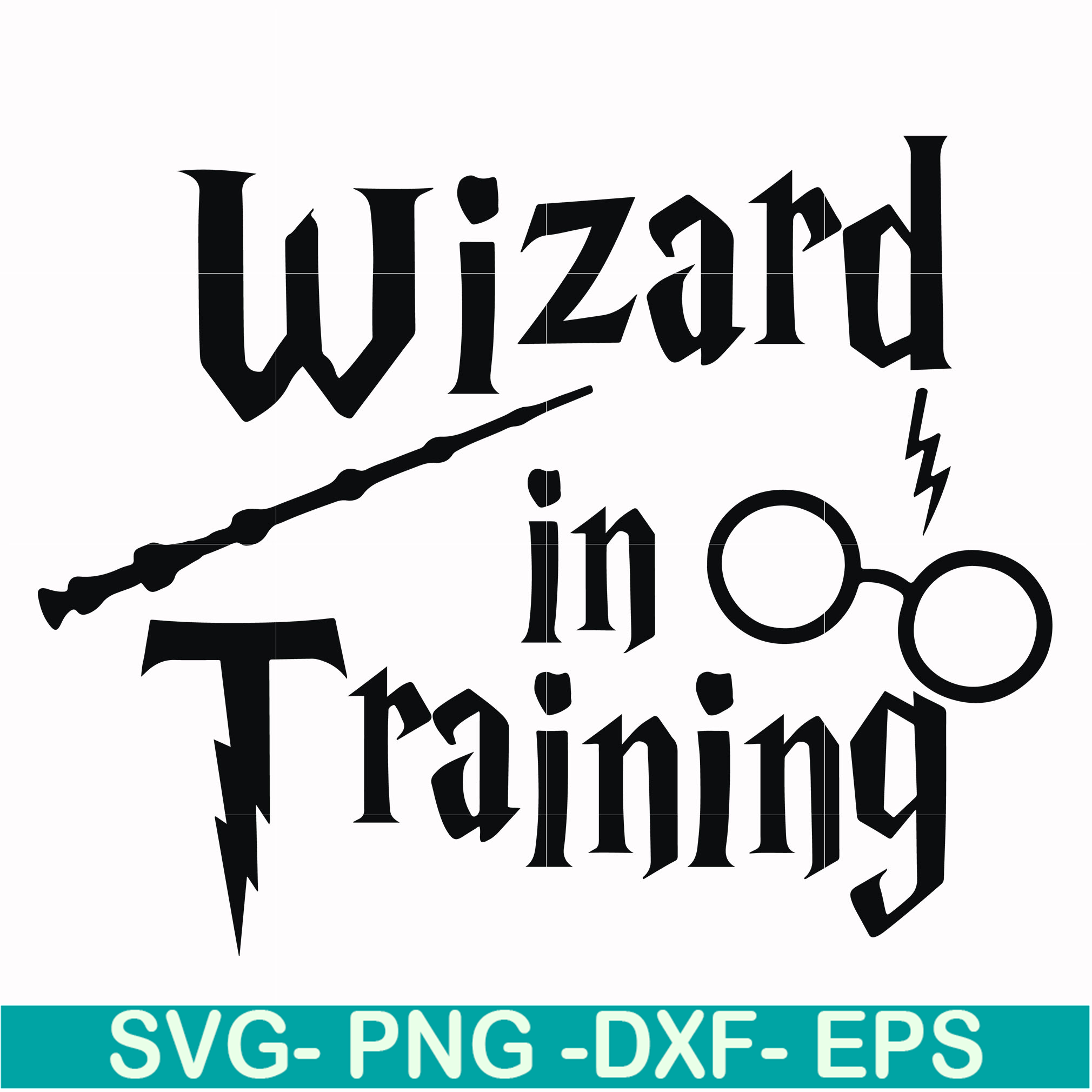 Wizard in training svg, png, dxf, eps file HRPT0001 | Inspire Uplift