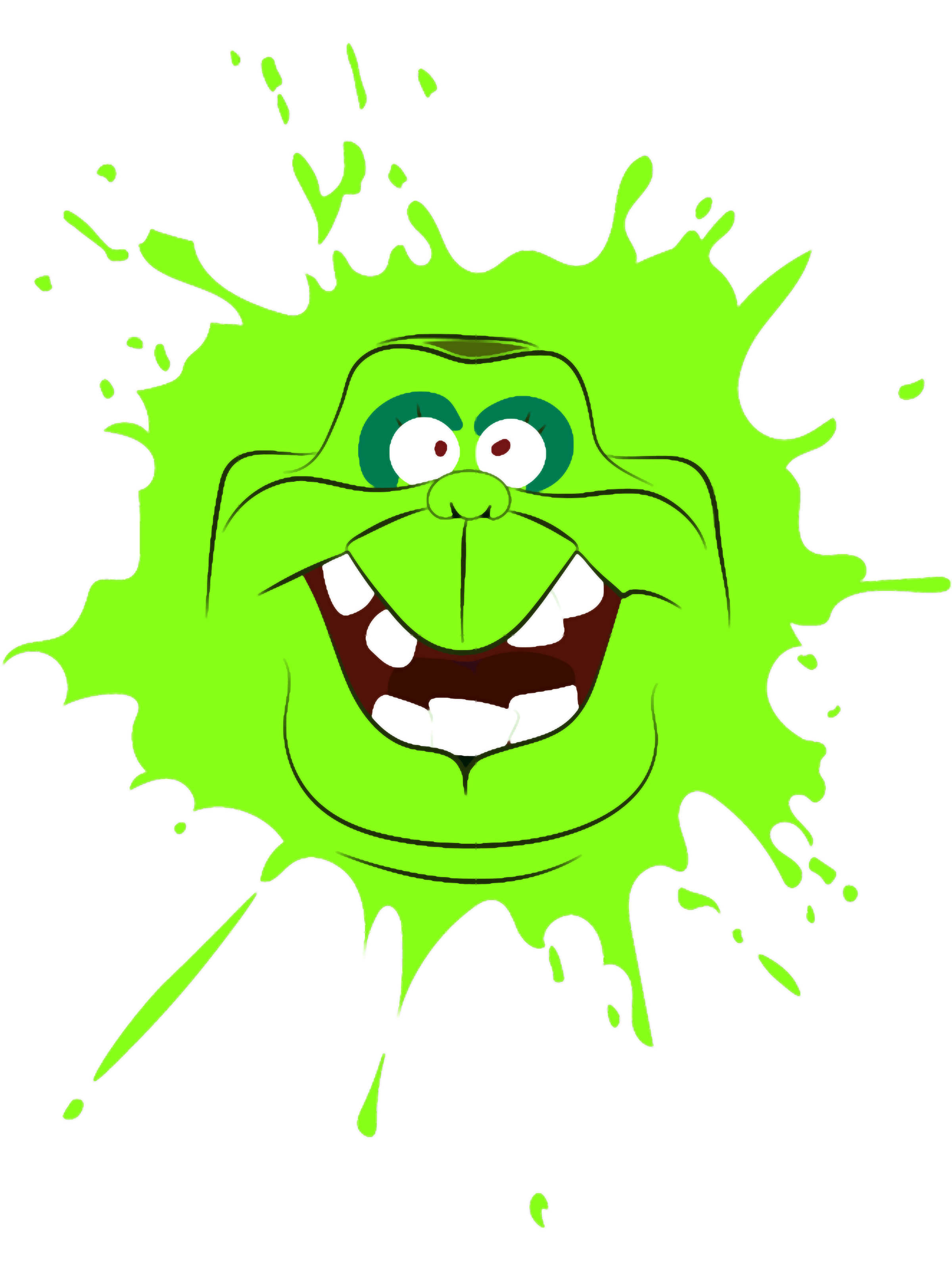 Cartoon style slimer (Ghostbusters) | Inspire Uplift