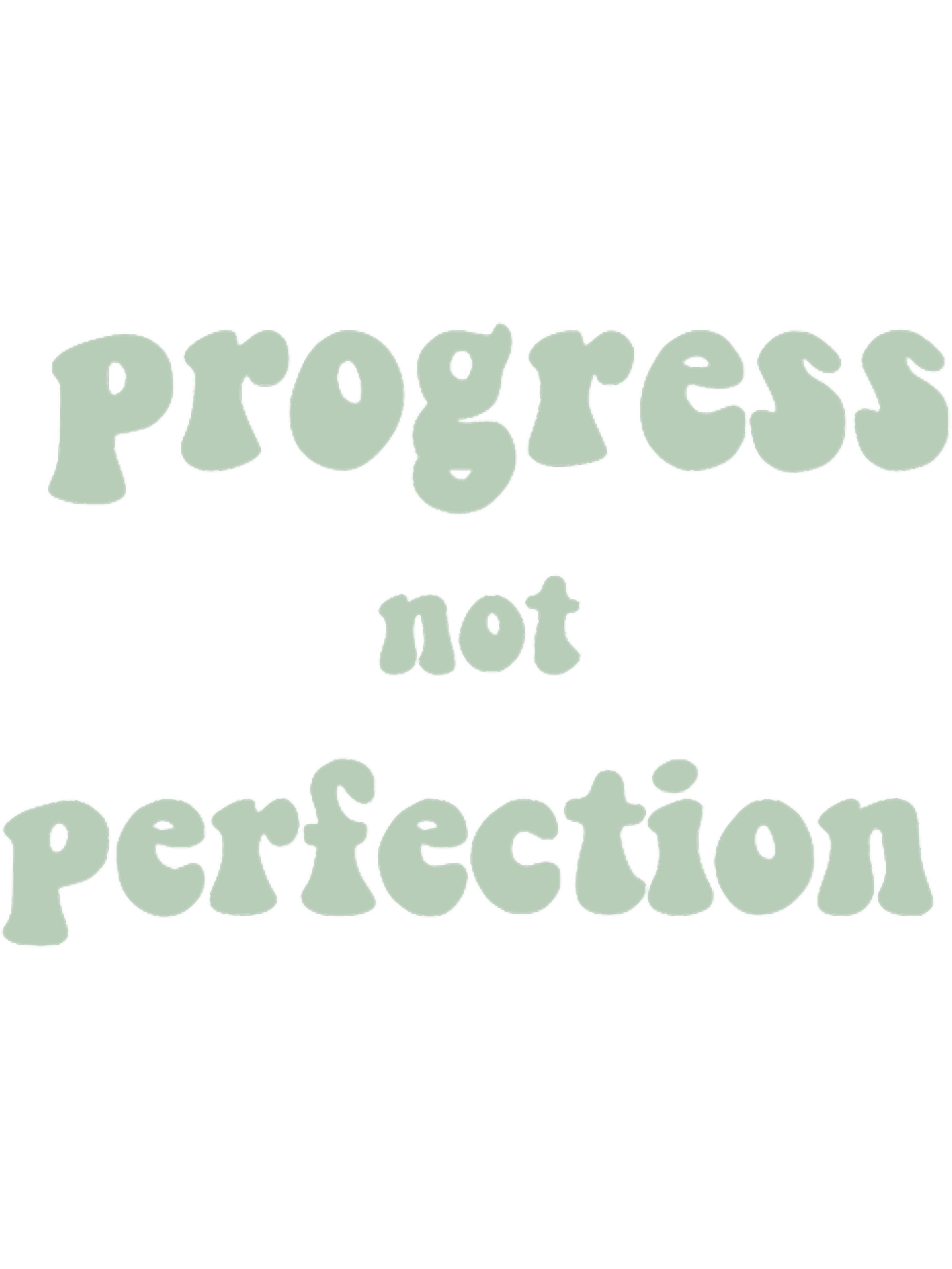 aesthetic sage green progress not perfection | Inspire Uplift
