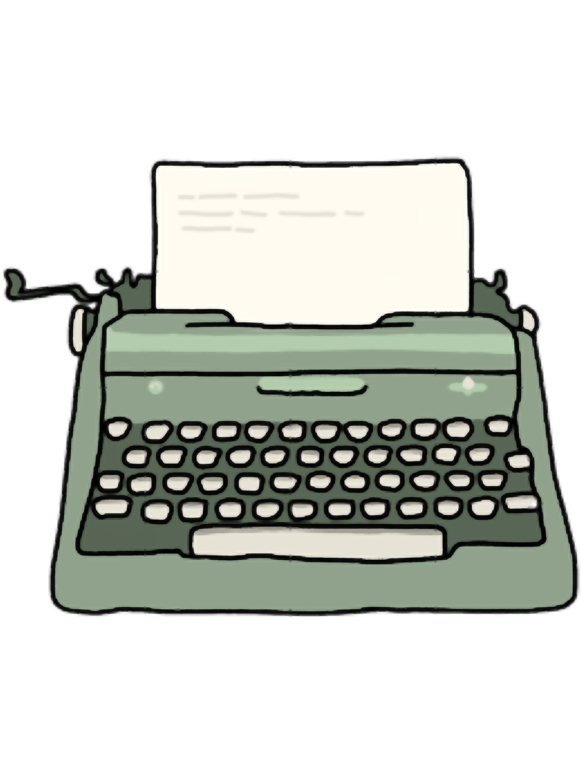 Sage Green Typewriter | Inspire Uplift