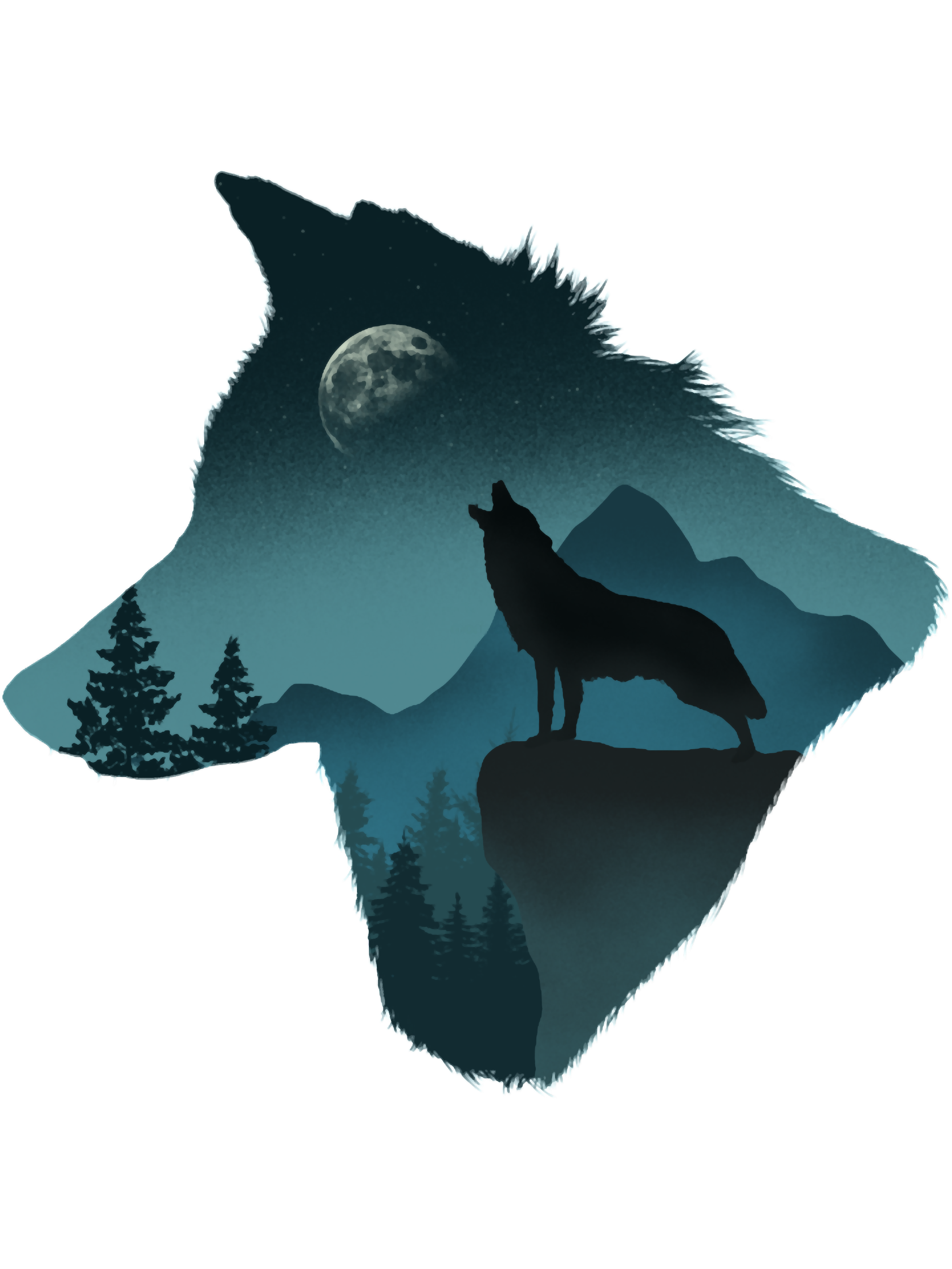 Wolf Howling at Night | Inspire Uplift